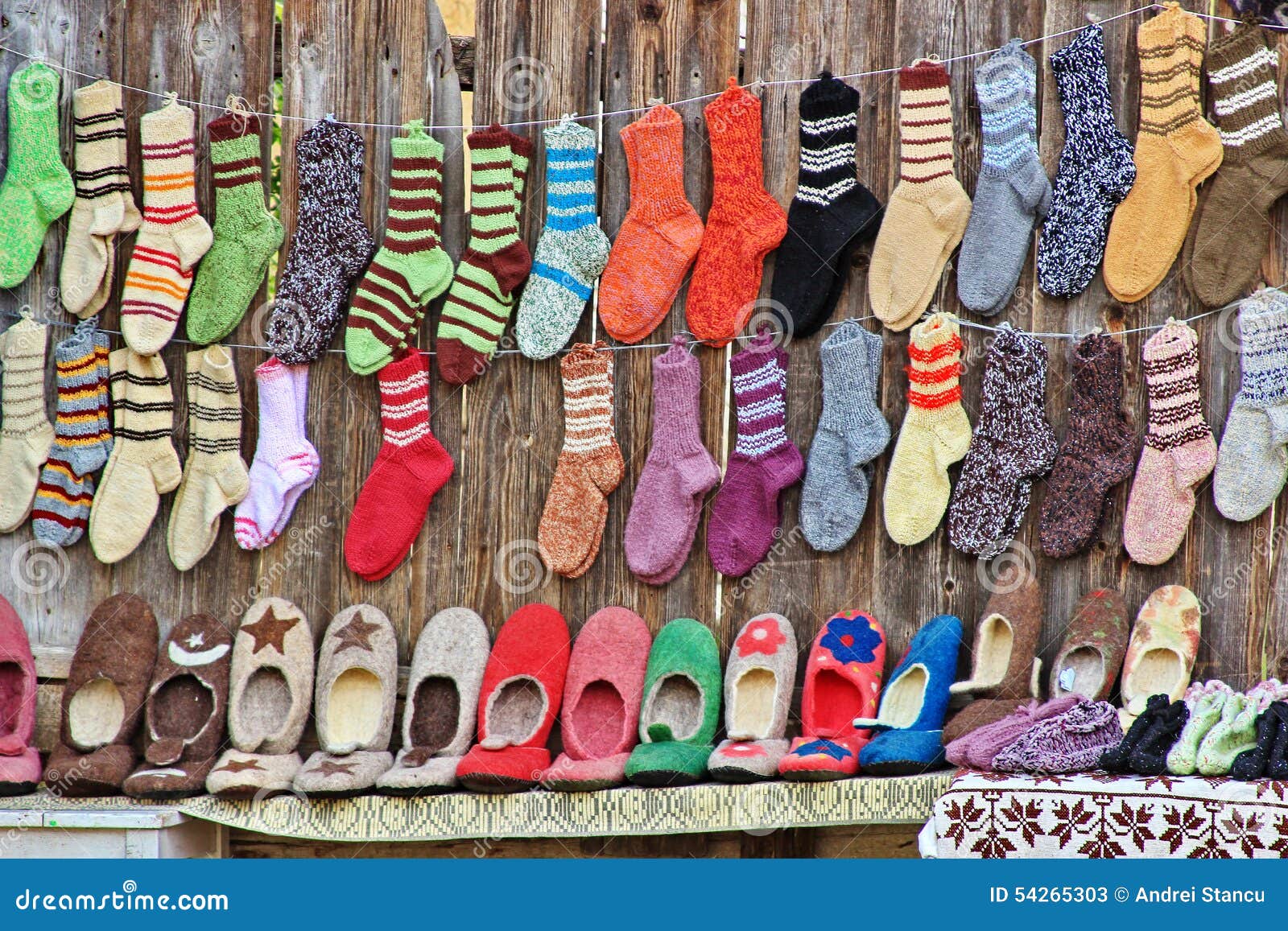 Traditional Socks and Shoes in Romania Stock Image - Image of foot ...