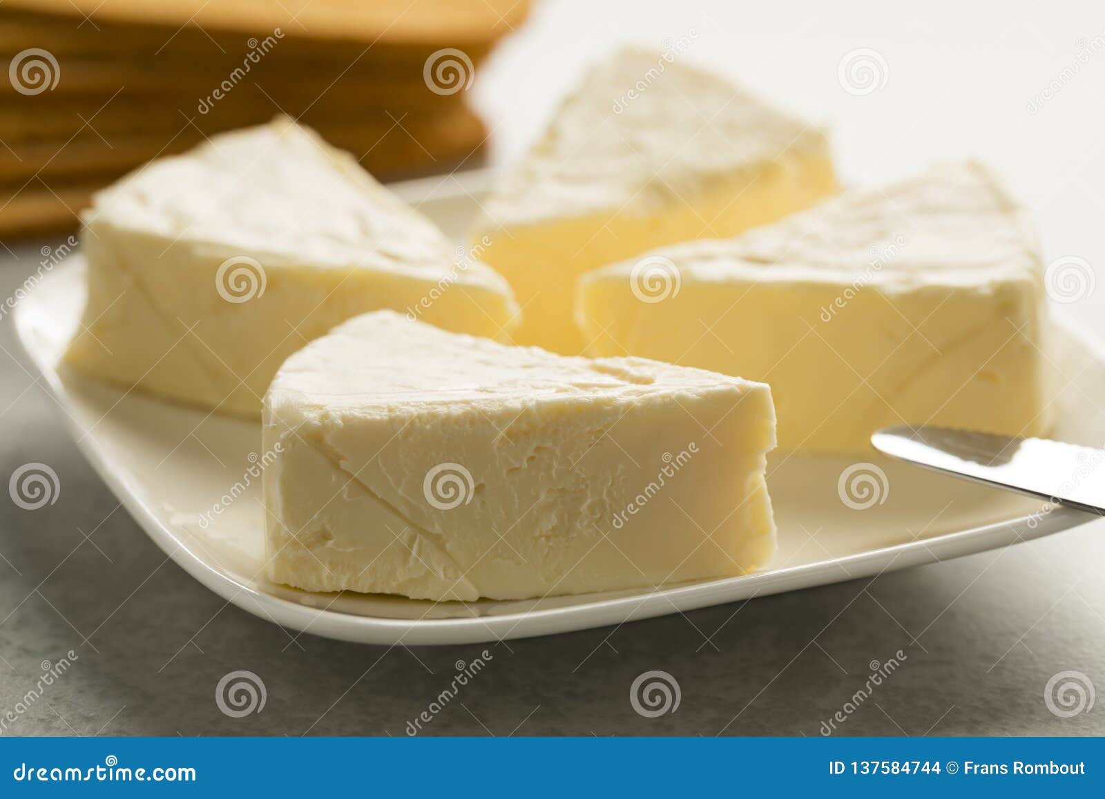 Traditional Soft Dutch Cheese Spread Stock Photo - Image of soft, piece ...