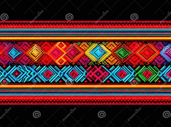 Traditional South America Peruvian Pattern Stock Illustration ...