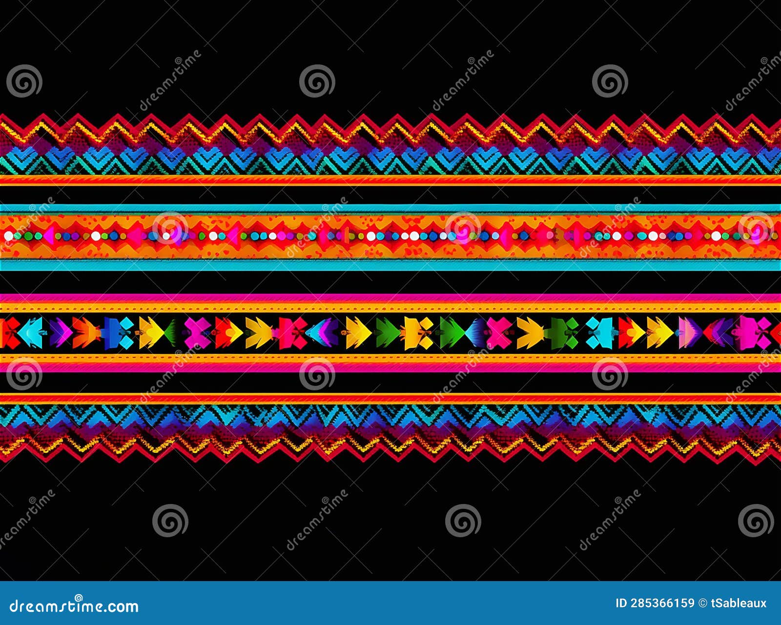 Traditional South America Peruvian Pattern Stock Illustration ...