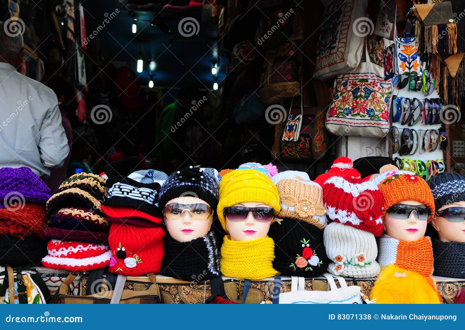 Traditional Souvenir Shop in Kashmir, India Stock Photo - Image of gift ...