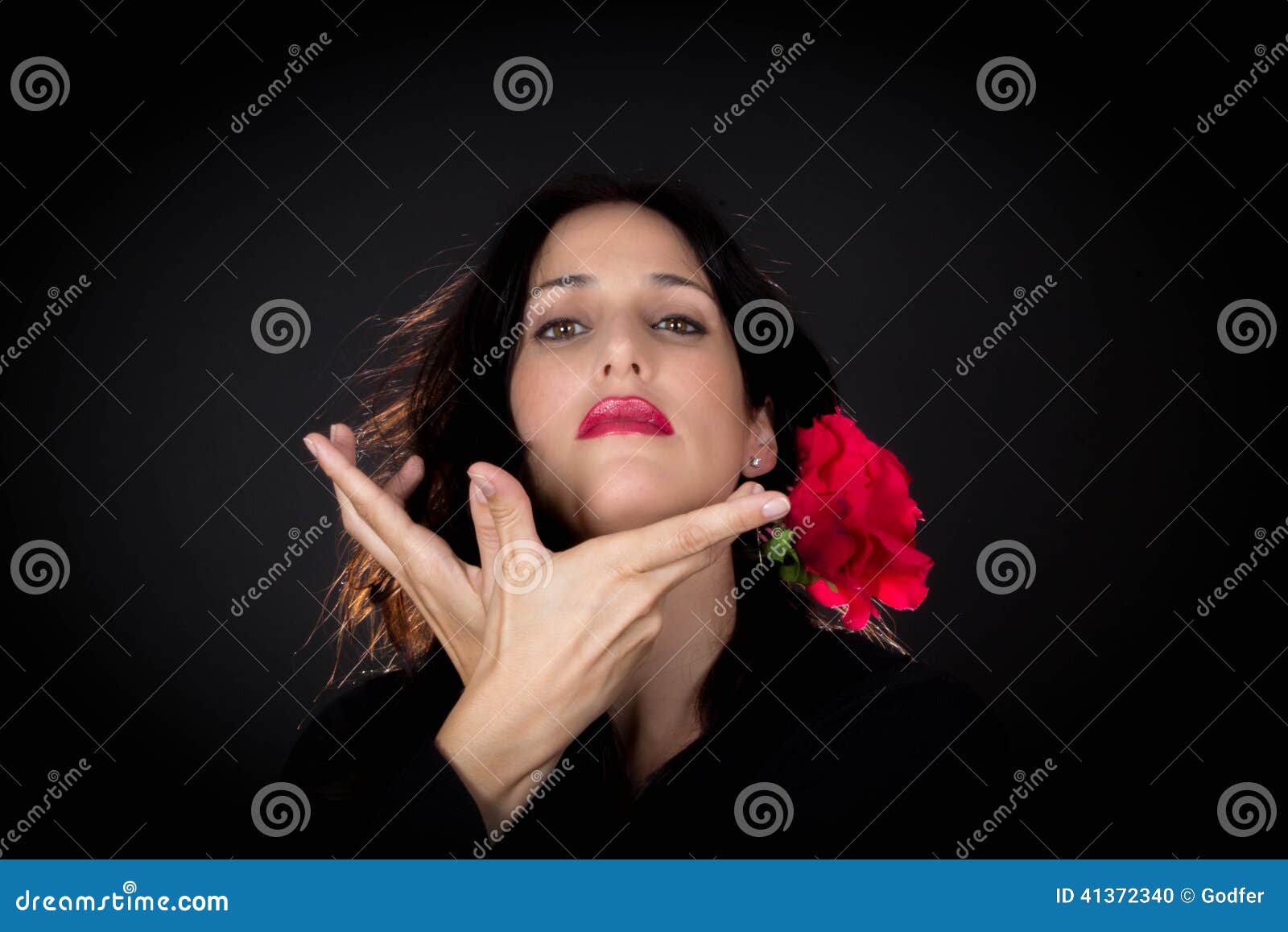 Spanish Dancer, Hexabranchus Sanguineus, Isolated On Blue Water ...