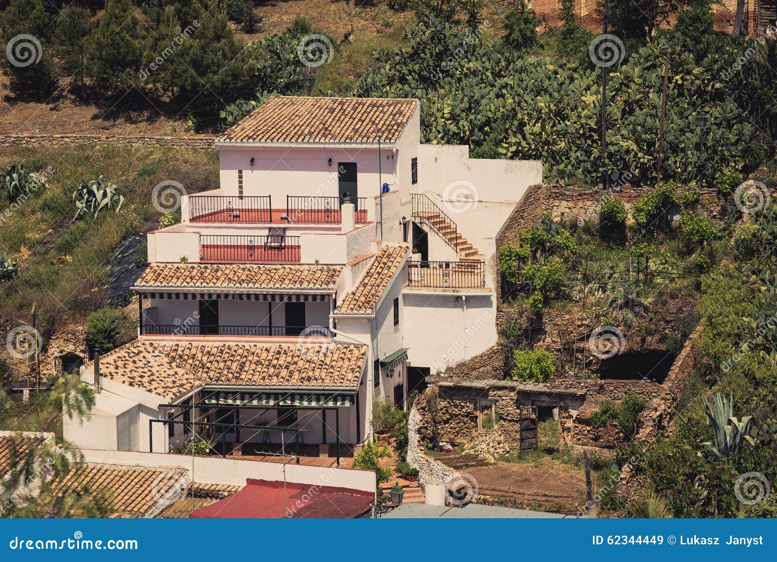 Traditional Spanish Architecture. Spanish Buildings, Houses Stock Image ...