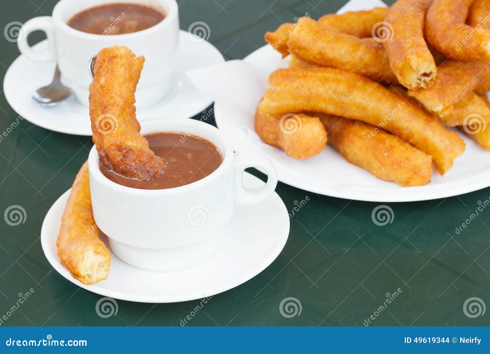 Traditional Spanish Pastry - Churros Stock Photo - Image of churro ...