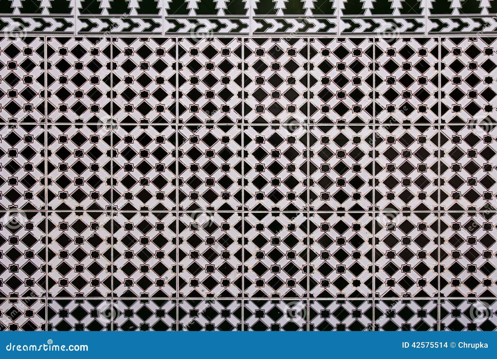 Traditional Spanish Tiles Background Stock Illustration - Illustration ...