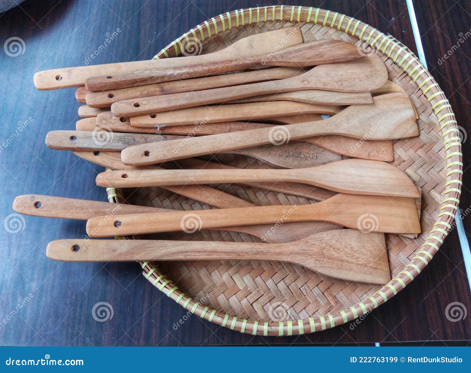 Traditional Spatula Made of Wood Stock Image - Image of agriculture ...