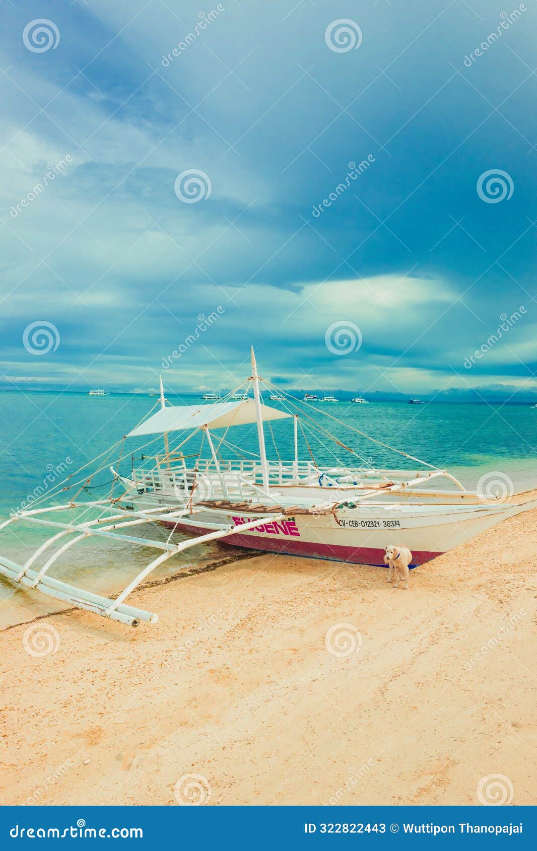 Spider Boat Or Janggolan At Gili Trawangan Island Editorial Image ...
