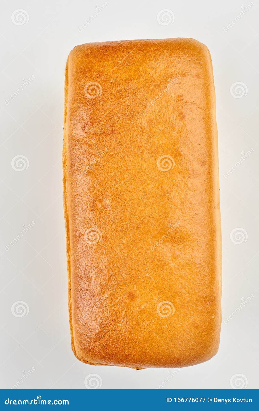 Traditional Square Loaf of Bread, Top View. Stock Image - Image of ...
