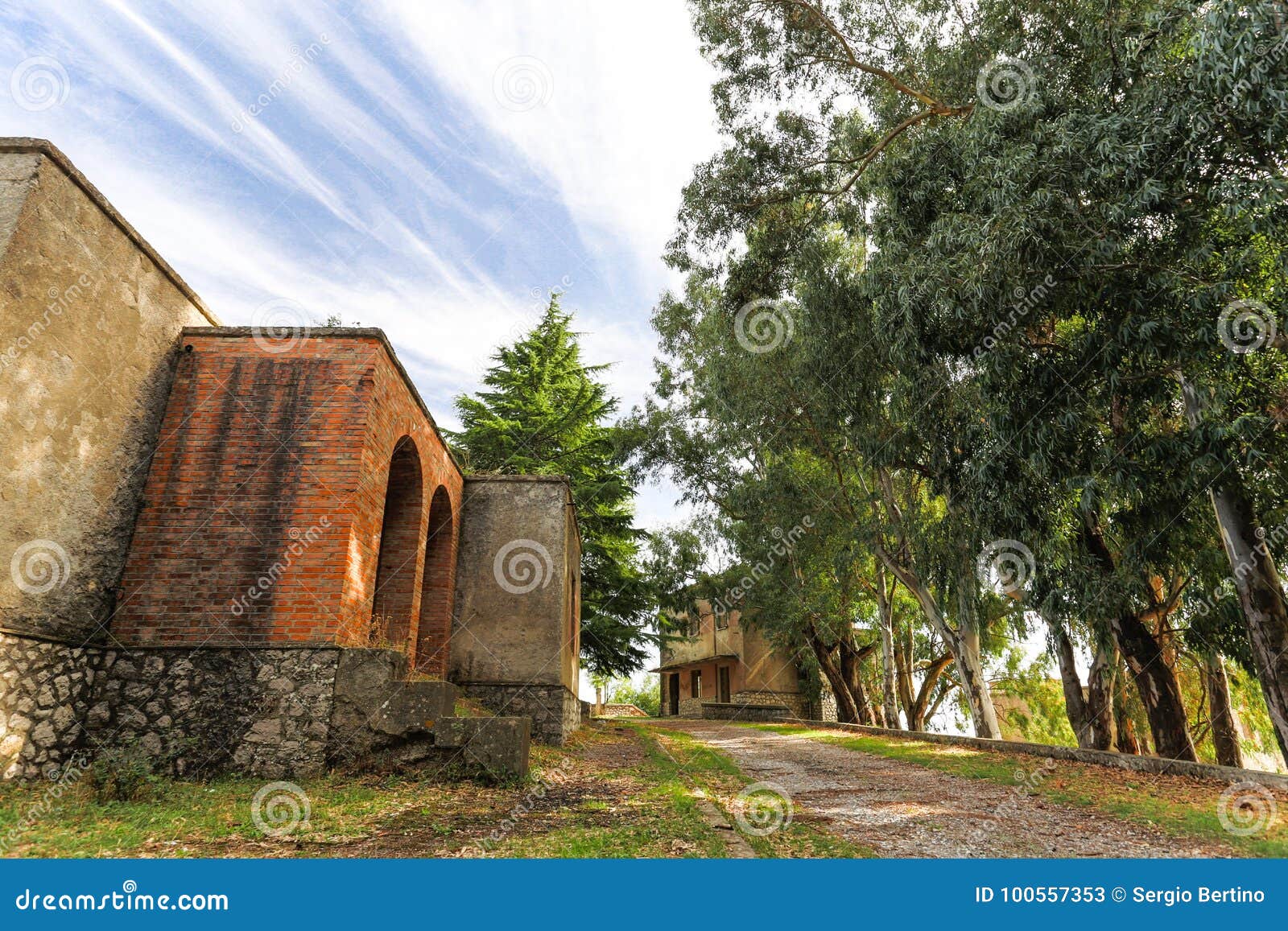 Traditional Stone and Brick Building Stock Image - Image of brown ...