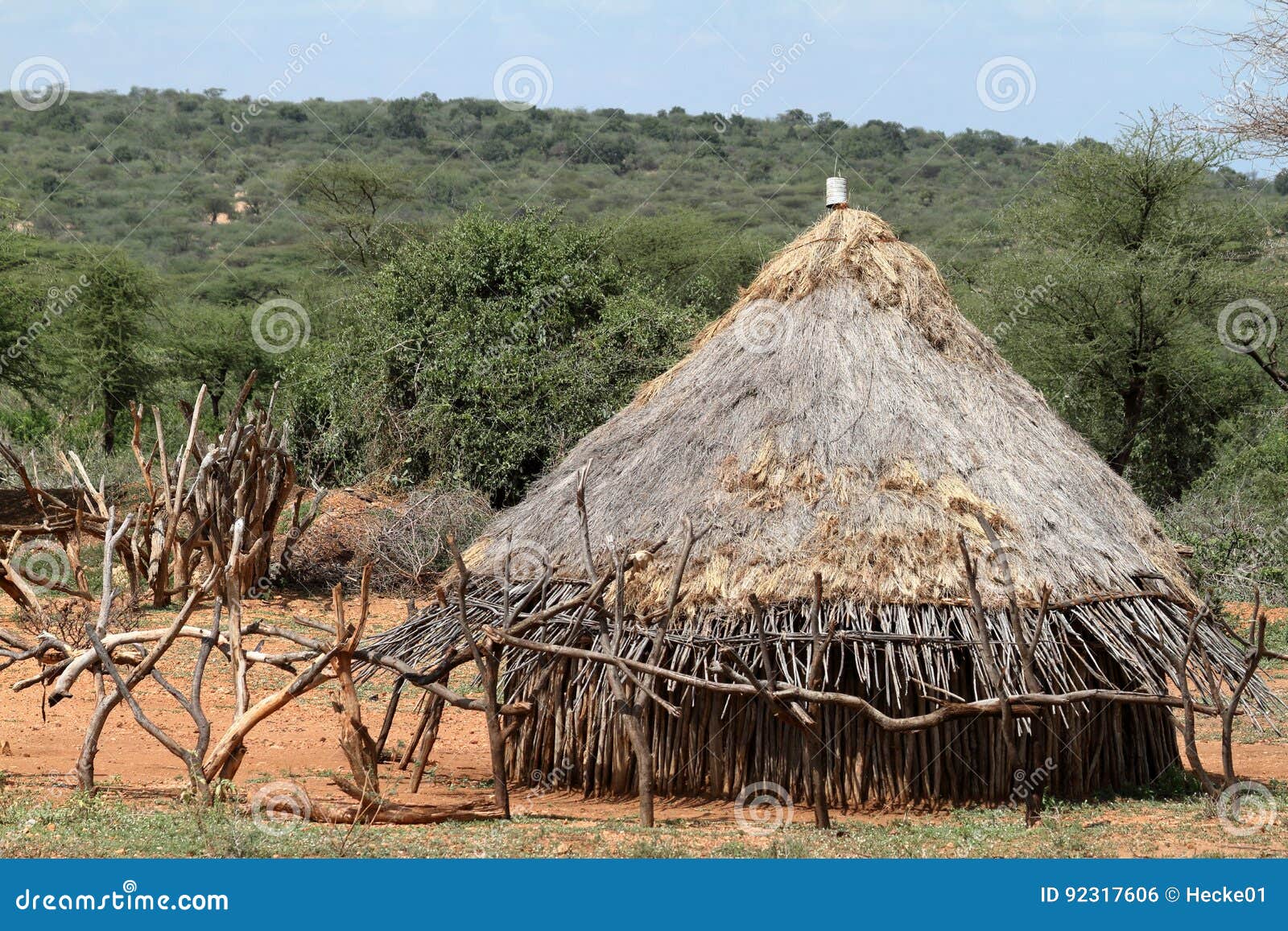 Traditional Straw Huts in the Omo Valley of Ethiopia Stock Photo ...