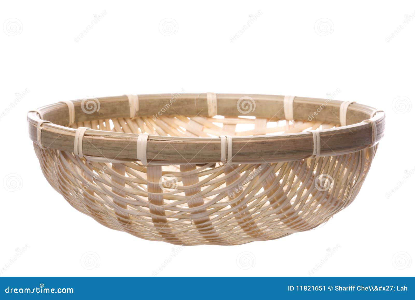 Traditional Straw Weaved Basket Isolated Stock Image - Image of weaved ...