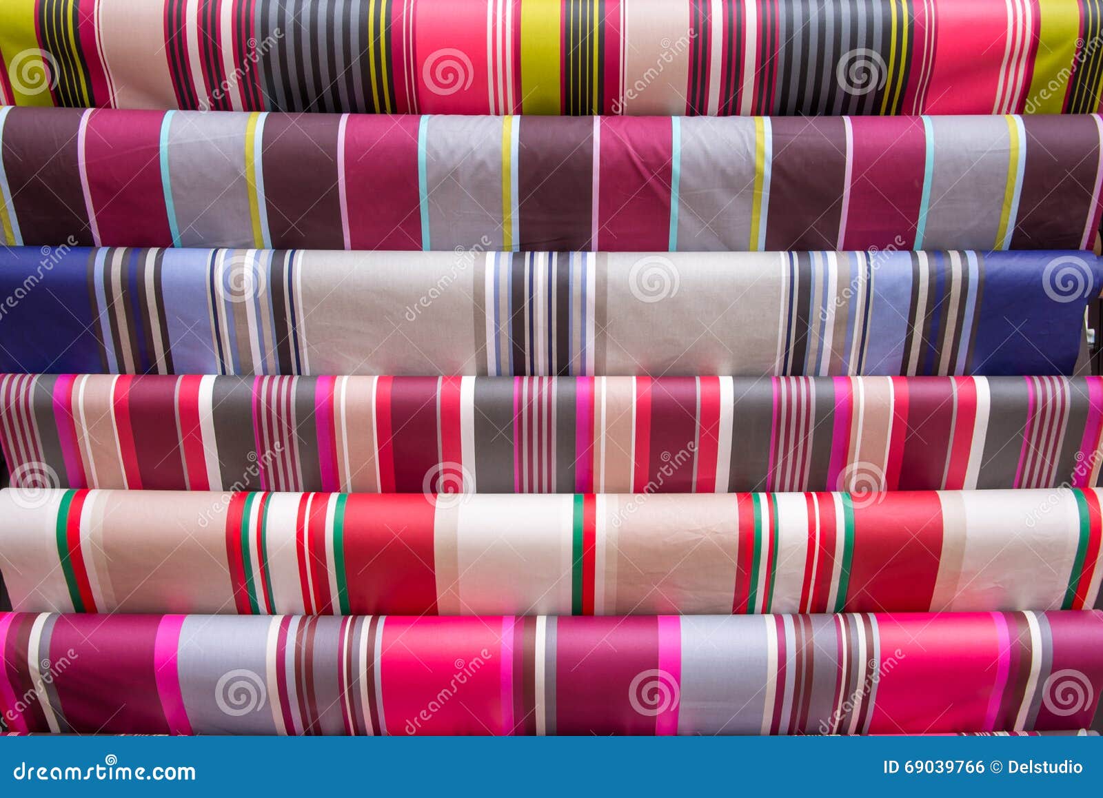 Traditional Striped French Basque Fabric Stock Photo - Image of tourism ...