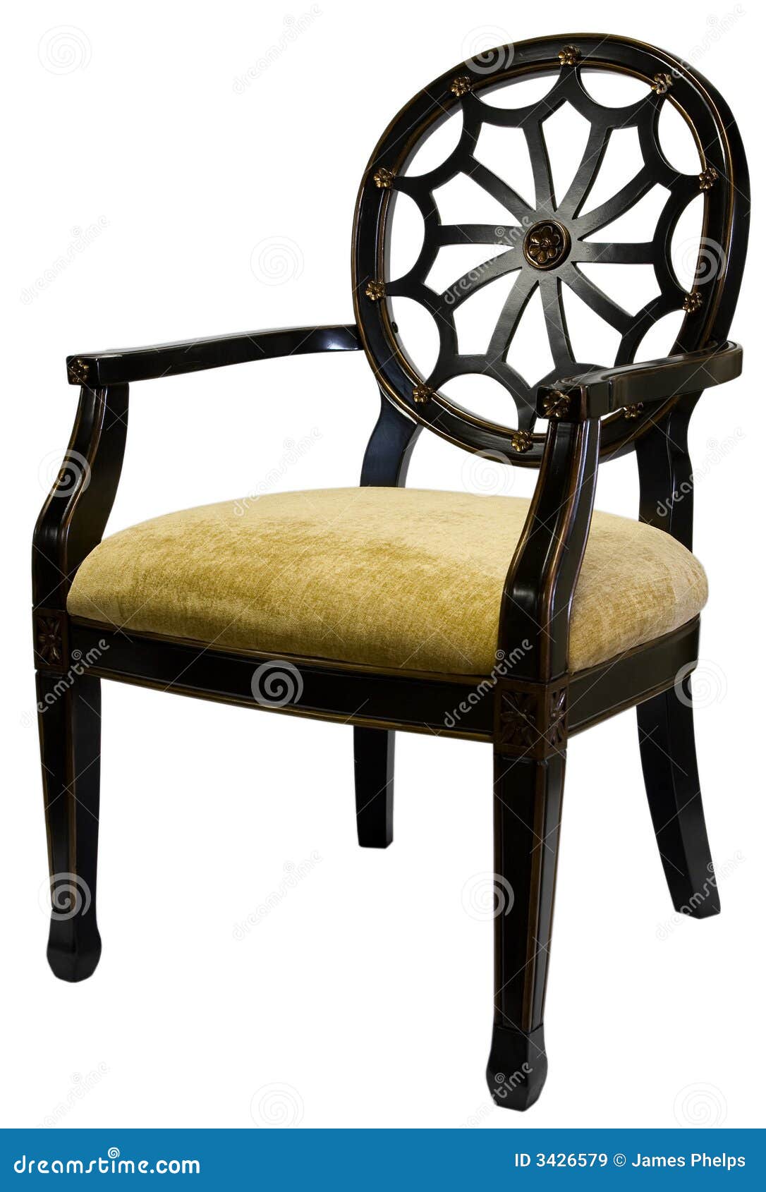 Traditional Style Accent Chair Stock Image - Image of traditional ...