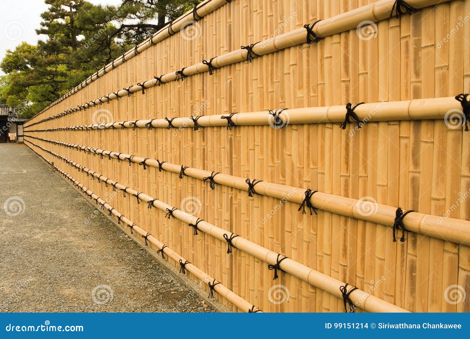 Traditional Brown Bamboo Wall Stock Photo - Image of ornamental ...