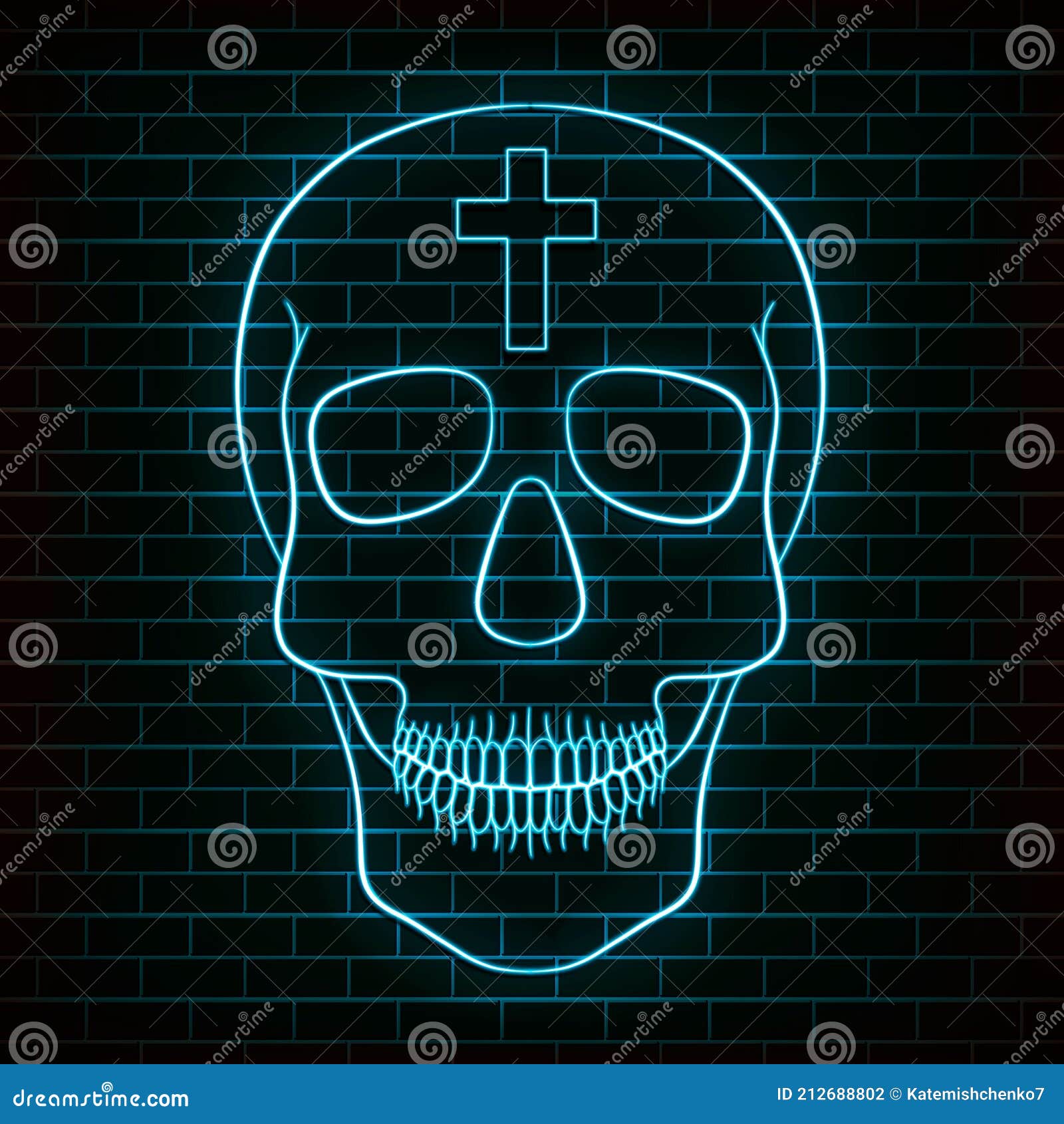 Day Of The Dead Neon Sign Vector. Dia De Los Moertos Neon Banner ...
