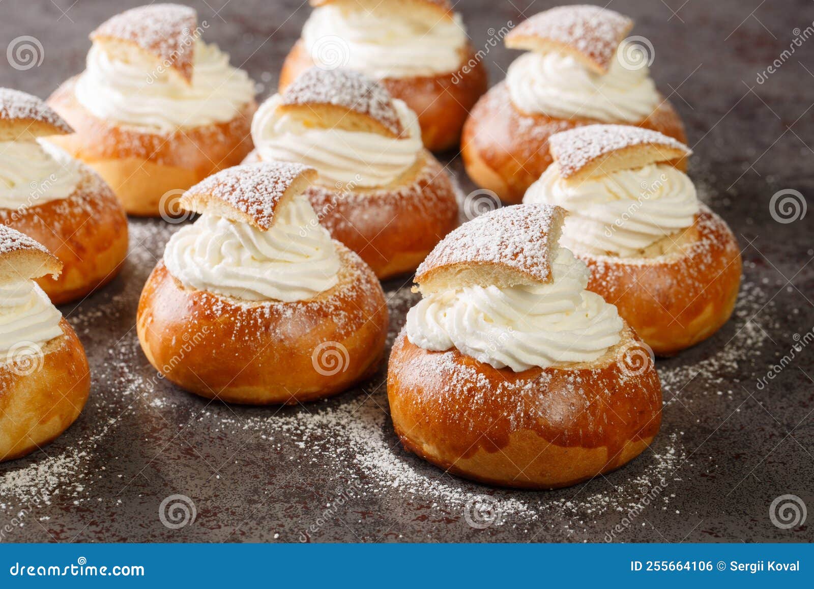 Traditional Swedish Easter Bun Filled with Almond Paste and Whipped ...