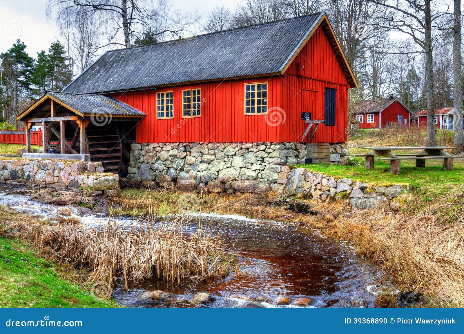Traditional Swedish Watermill Stock Photo - Image of kronoberg, mill ...