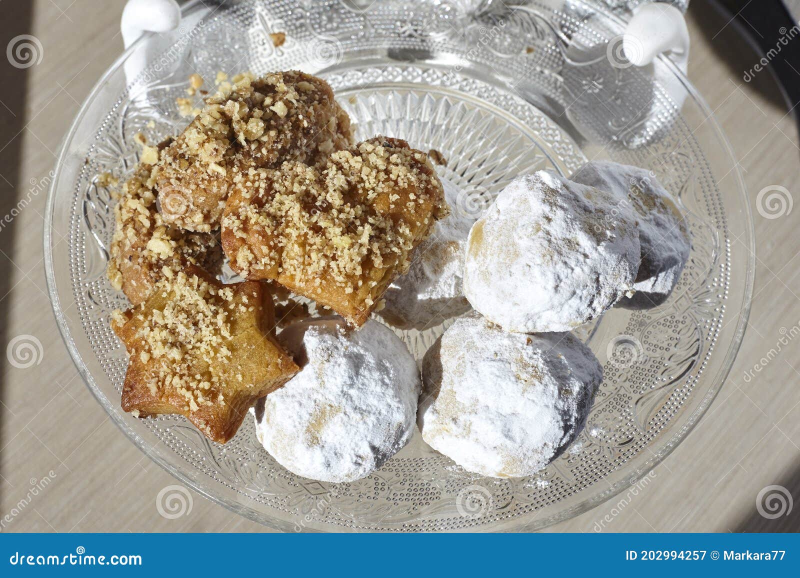 Traditional Sweets of Greece for Christmas Stock Image - Image of cook ...