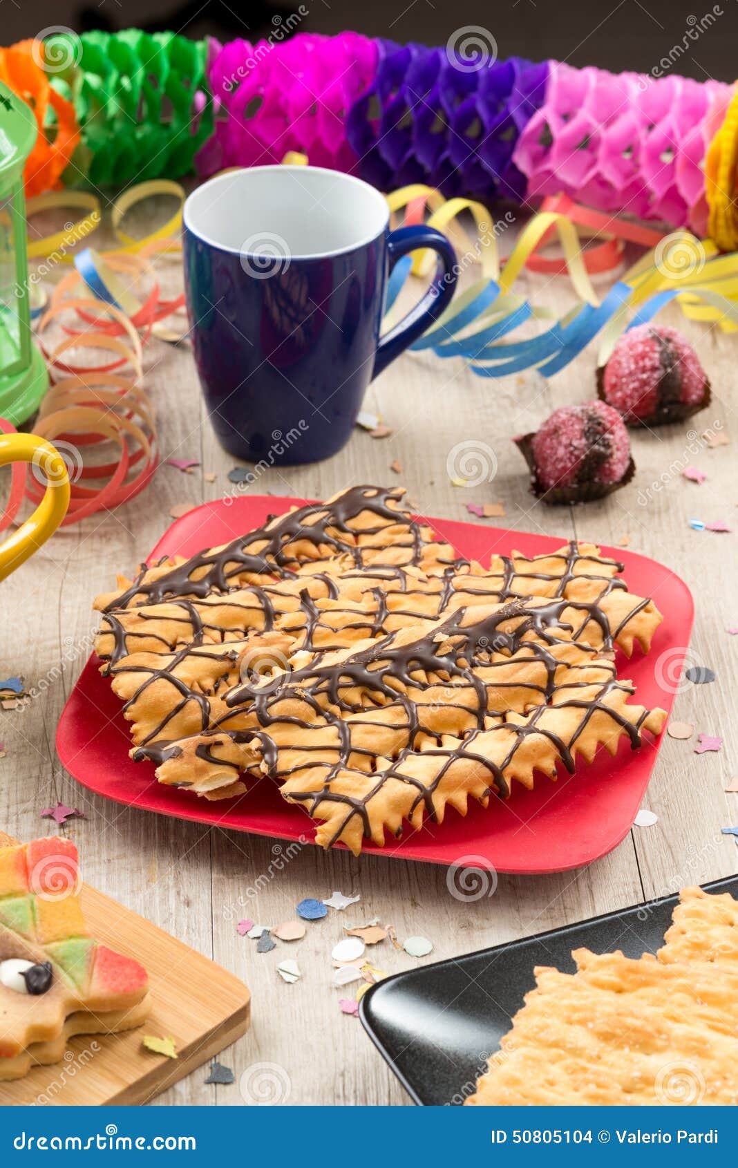 Traditional Sweets Italian Carnival Stock Photo - Image of background ...