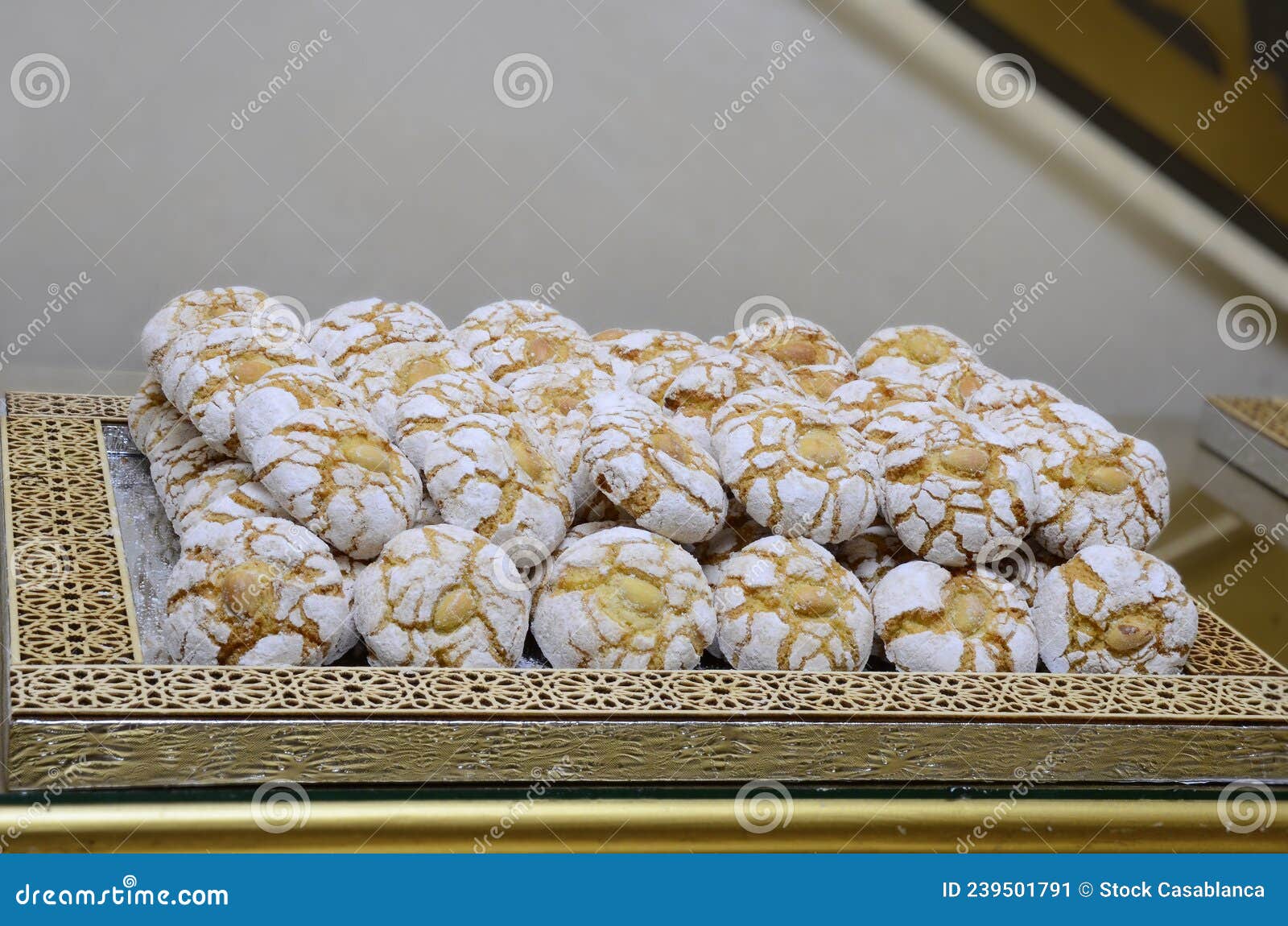 Traditional Sweets with Moroccan Almonds Stock Image - Image of sweet ...
