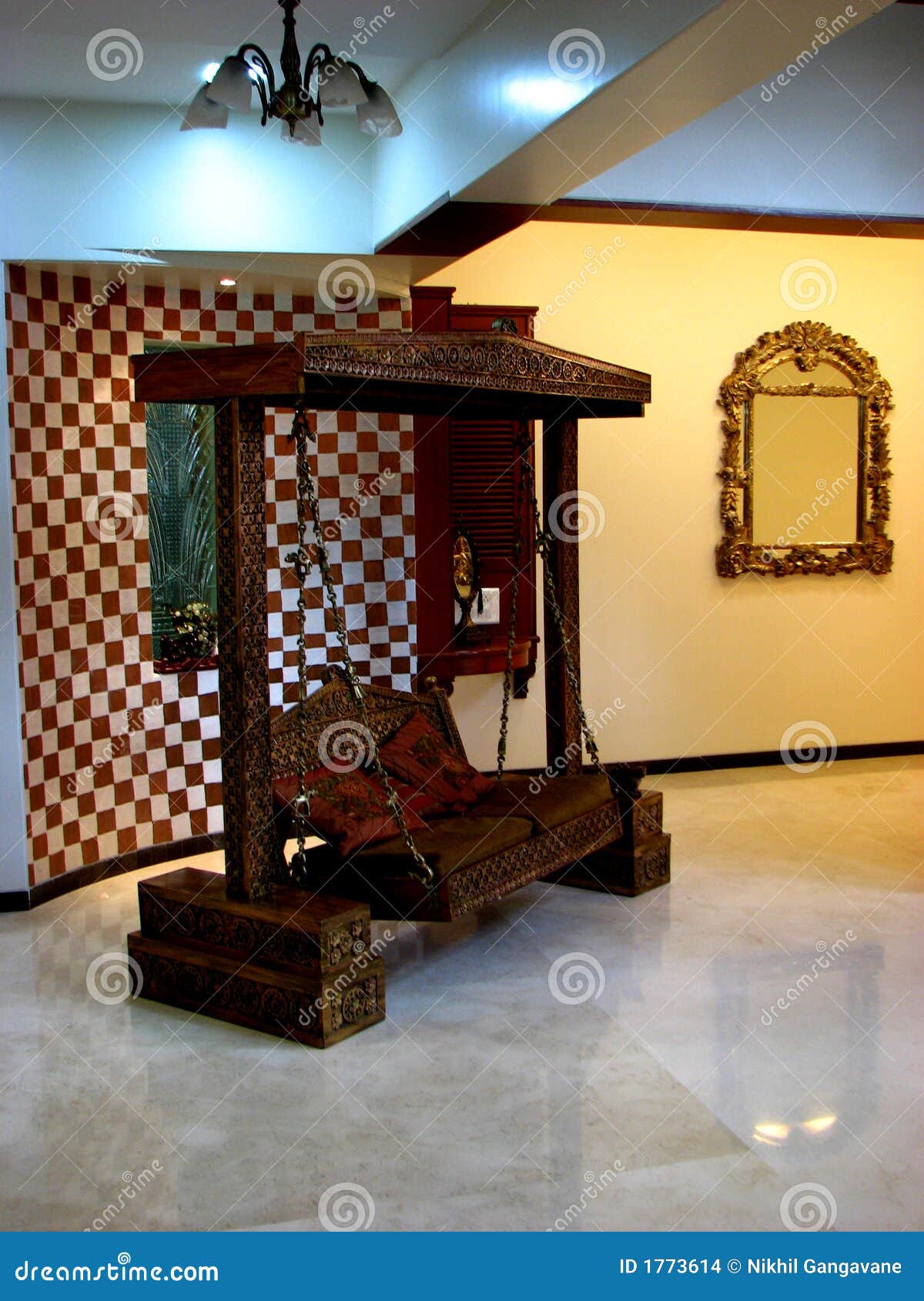 Traditional Swing stock photo. Image of furnished, artistic - 1773614
