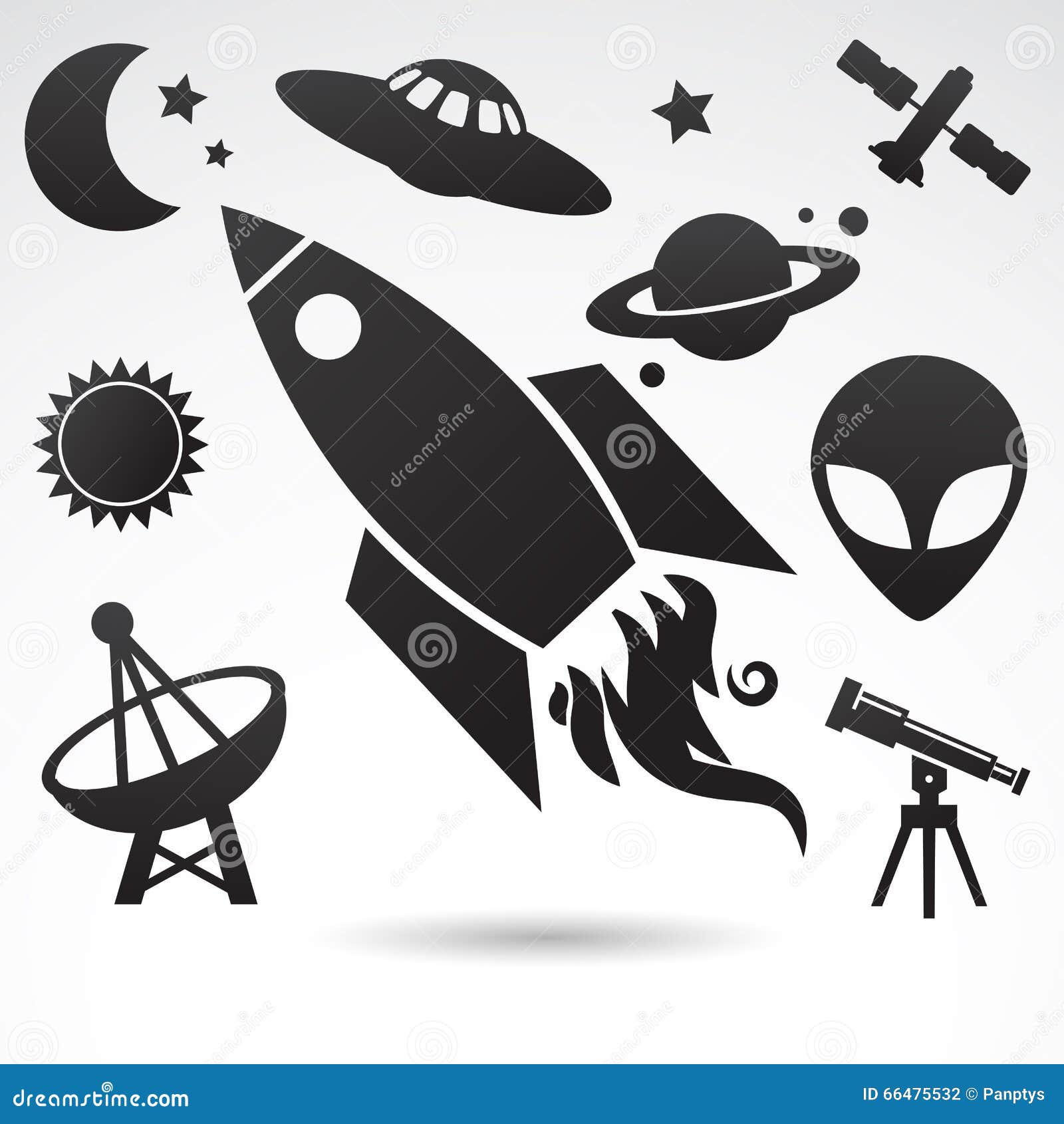 Traditional Symbols of Cosmos and Universe. Stock Vector - Illustration ...