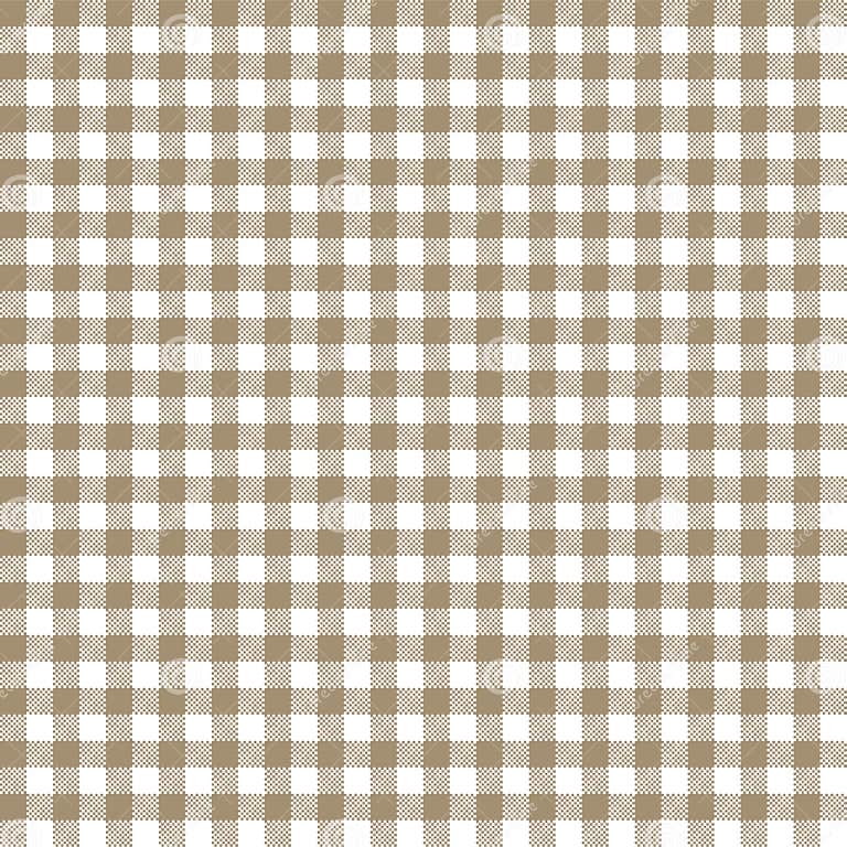 Tan Gingham Seamless Pattern Stock Vector - Illustration of fabric ...