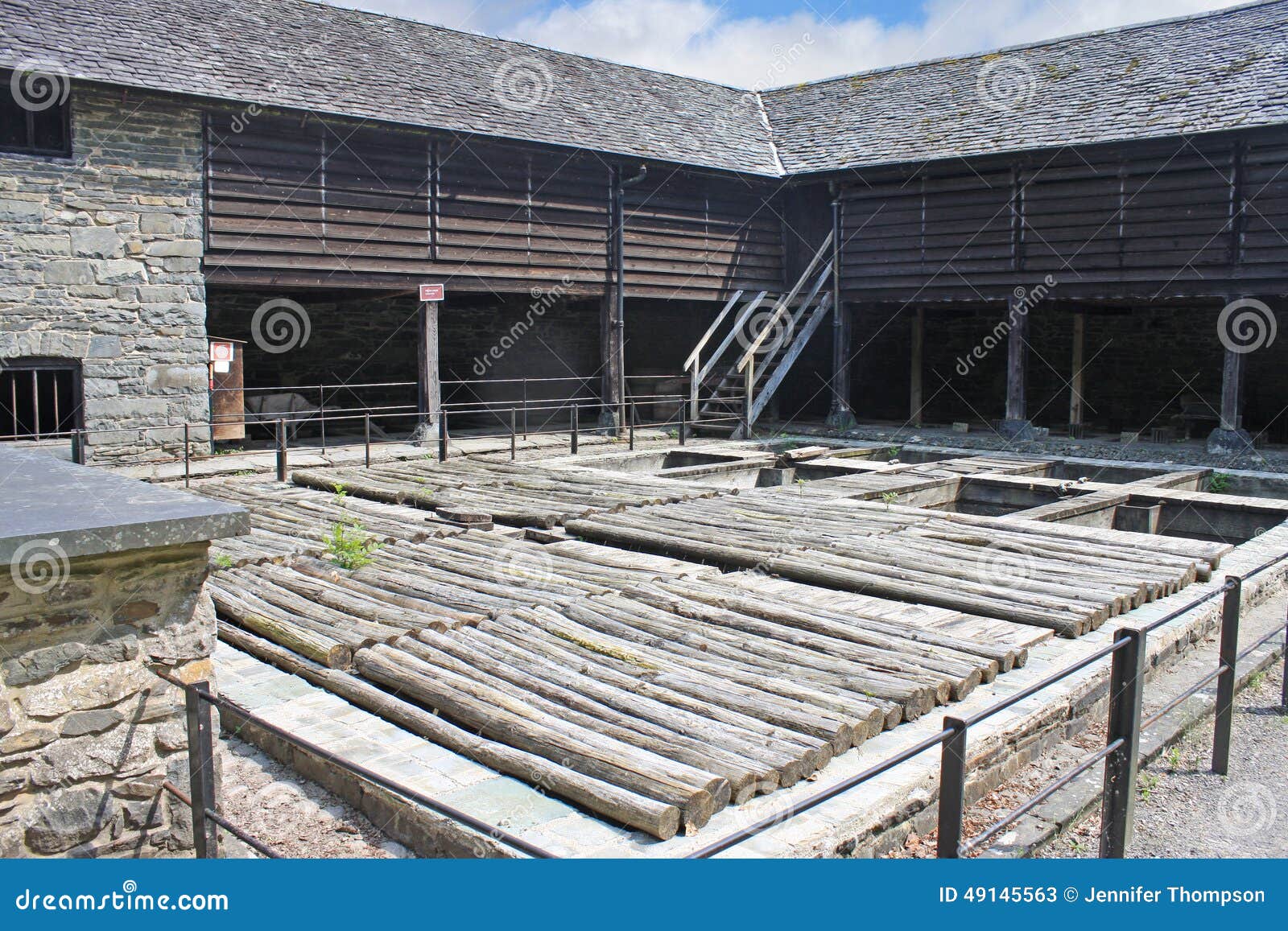 Traditional Tannery stock image. Image of industry, wooden - 49145563