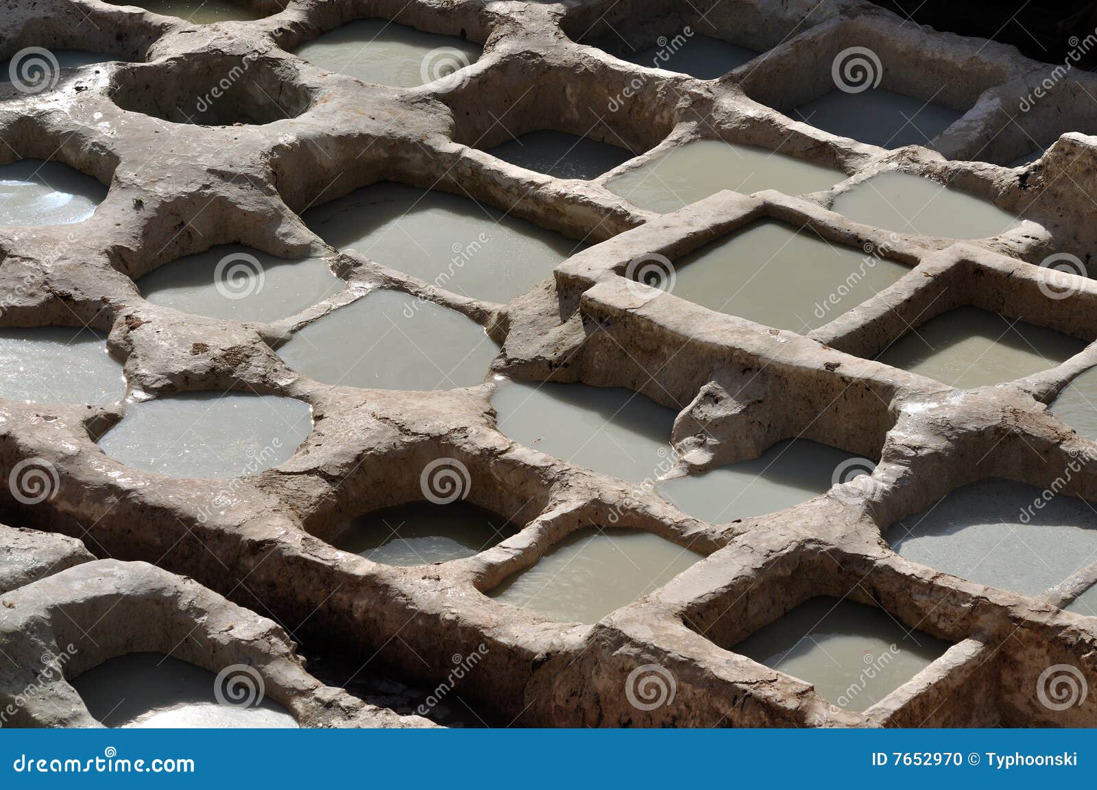 Traditional Tannery in Fes, Morocco Stock Photo - Image of paint ...