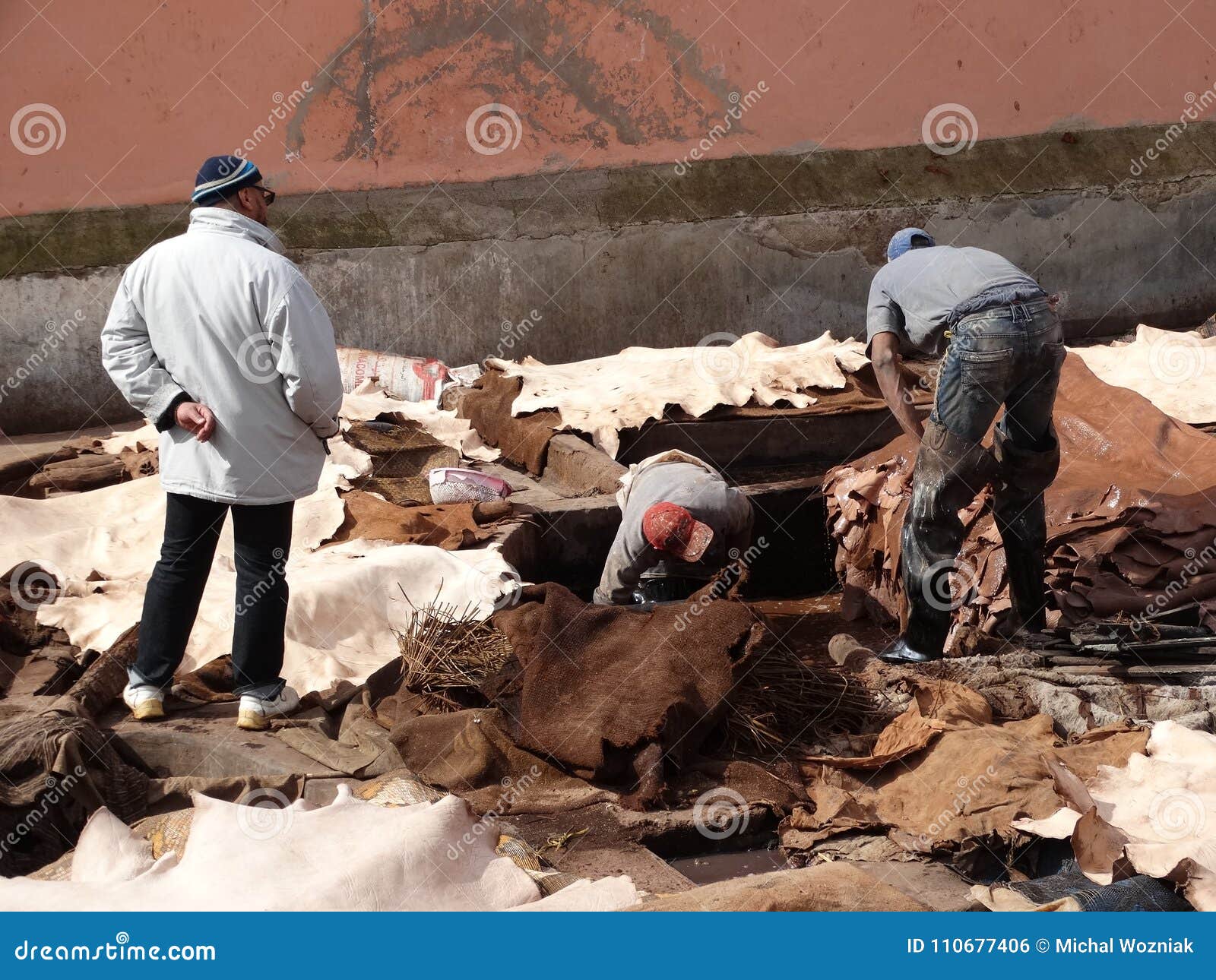 Tannery at Marrakesh, Morocco Editorial Photo - Image of african, decay ...