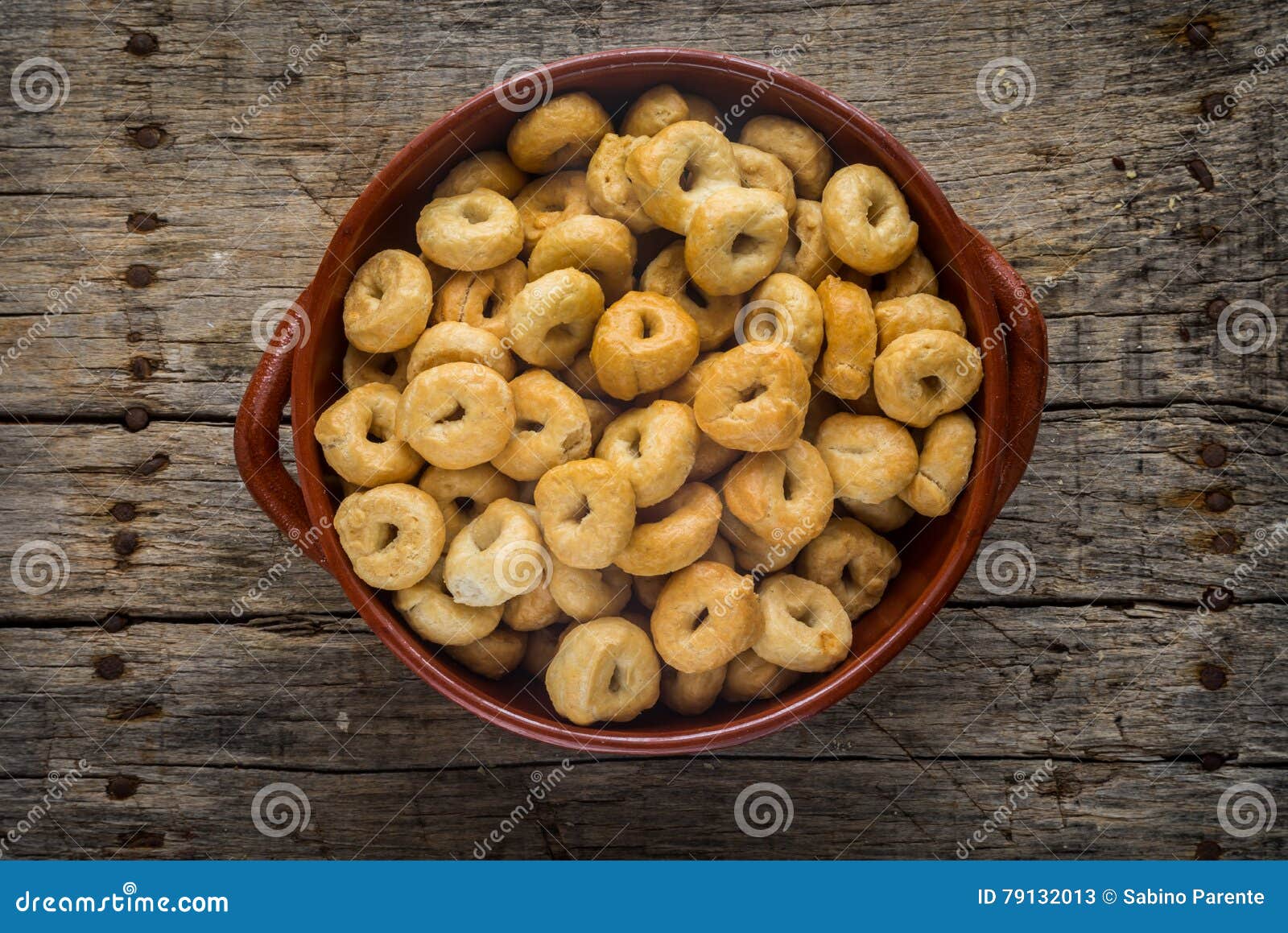 Traditional taralli snacks stock image. Image of puglia - 79132013