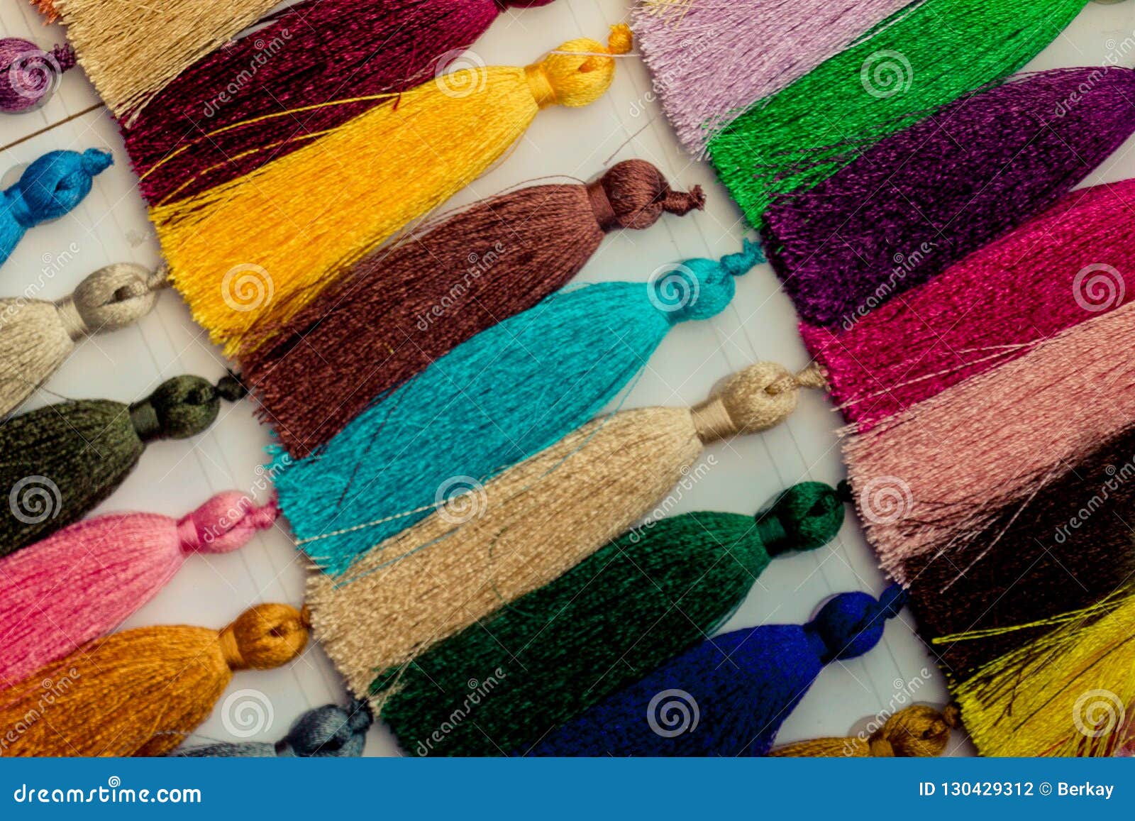 Traditional Tassels in Various Colors Stock Photo - Image of turkish ...