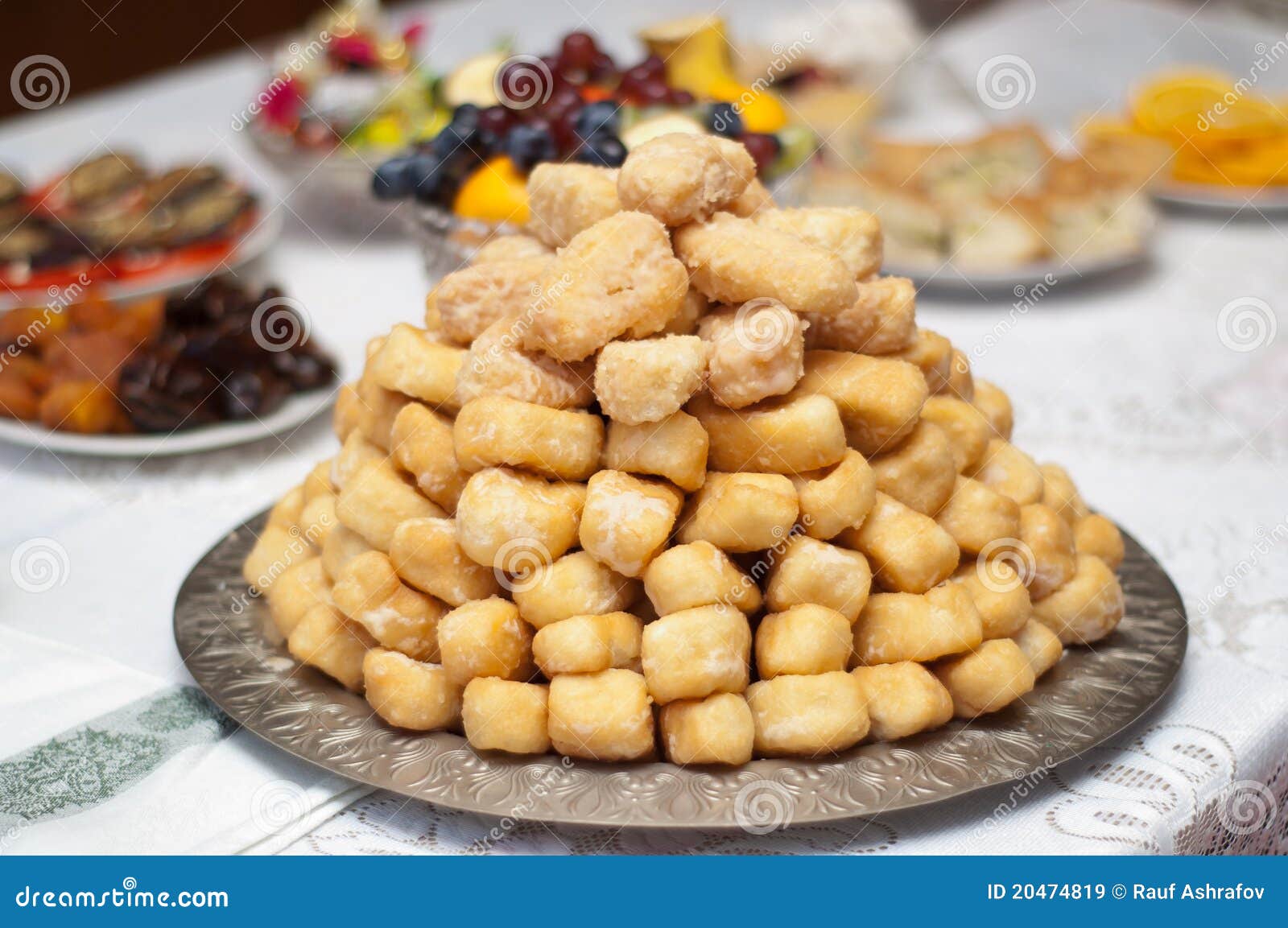Traditional Tatar Sweet Dessert. Stock Image - Image of meal, honey ...