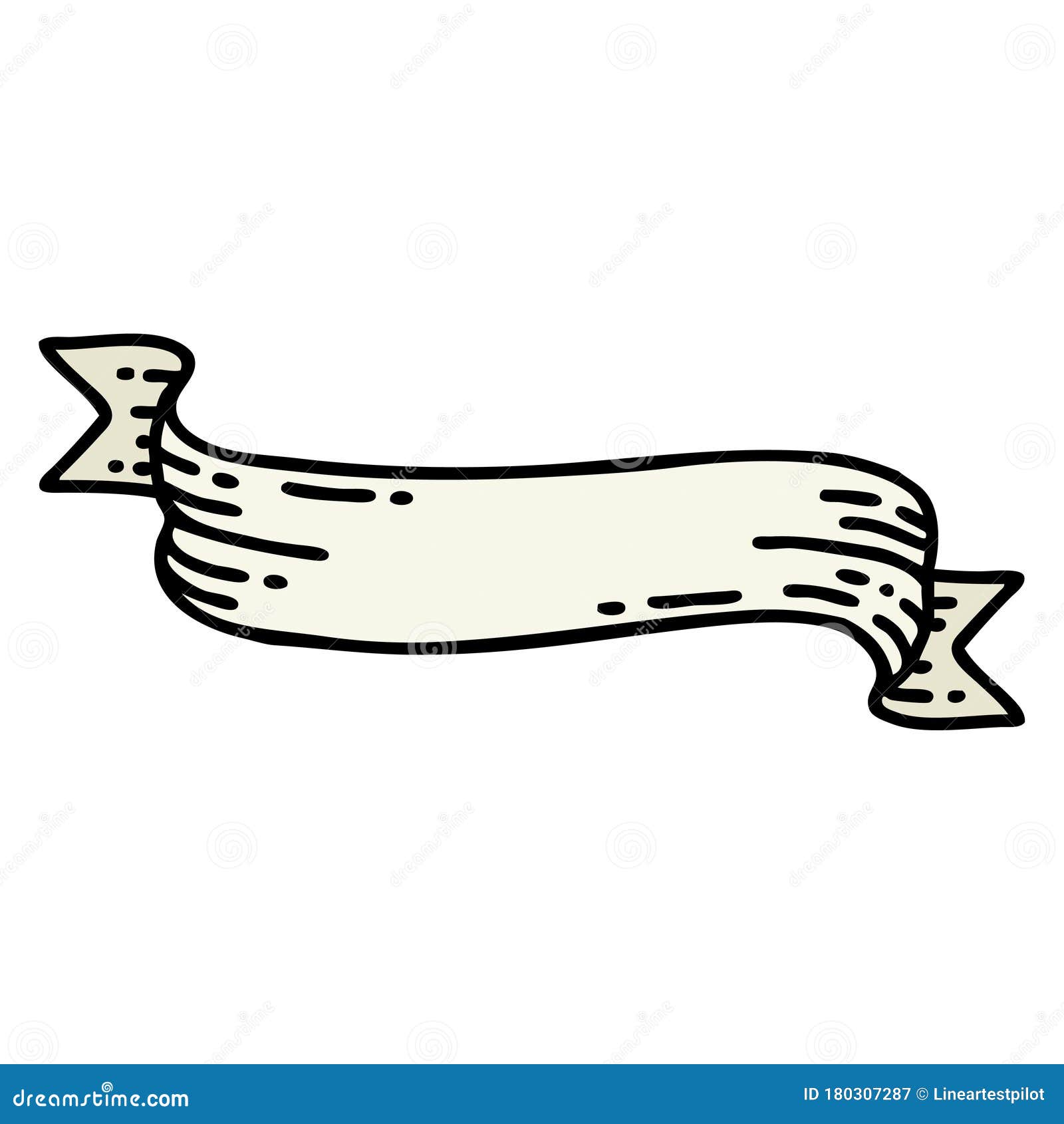 Traditional Tattoo of a Banner Stock Vector - Illustration of tattoos ...
