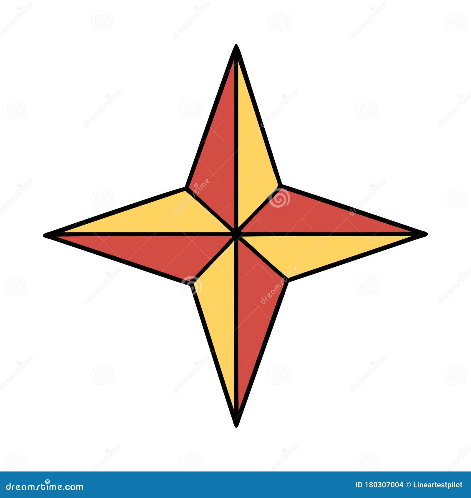 Traditional Tattoo of a Star Stock Vector - Illustration of design ...