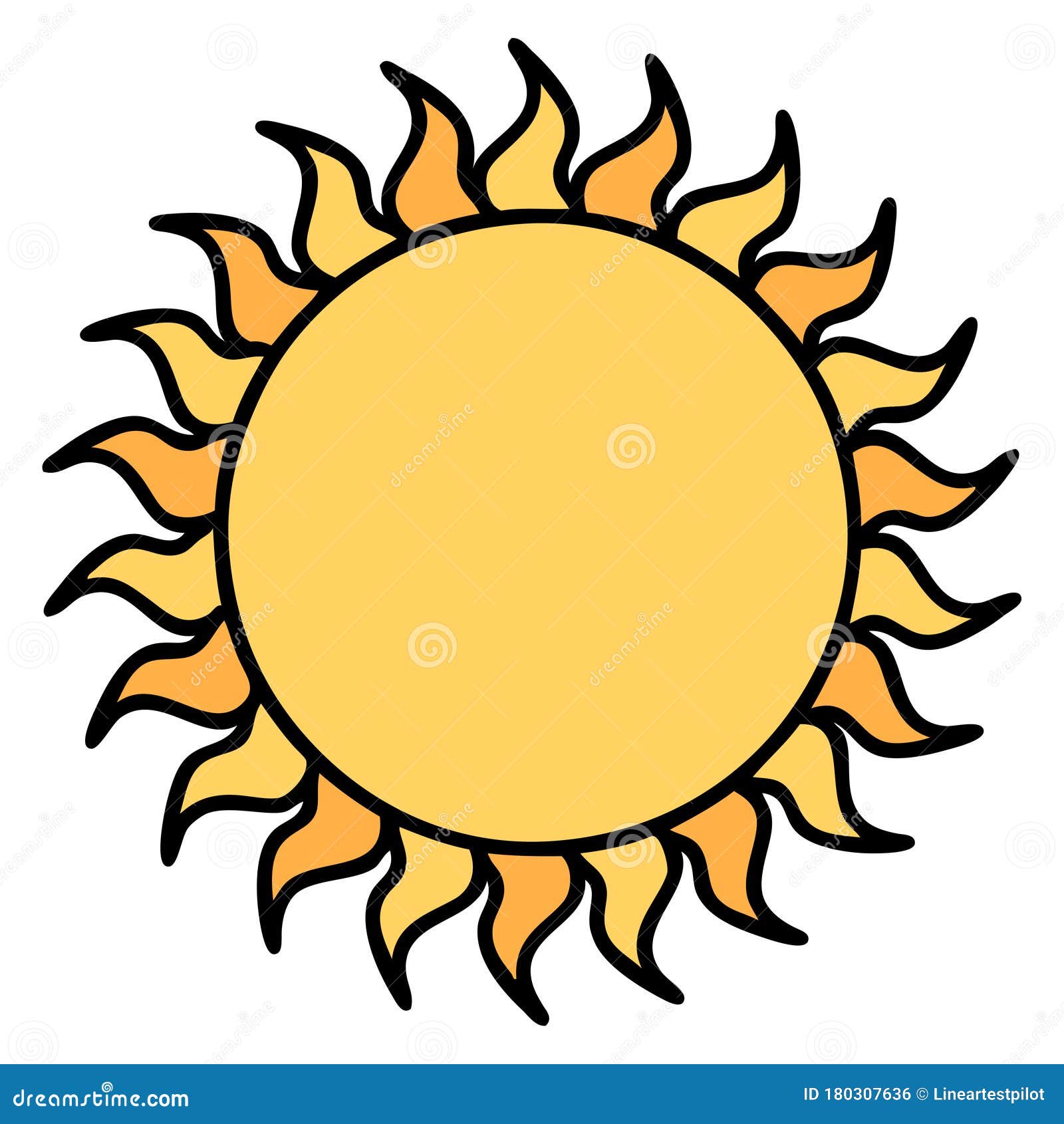 Traditional Tattoo of a Sun Stock Vector - Illustration of design ...