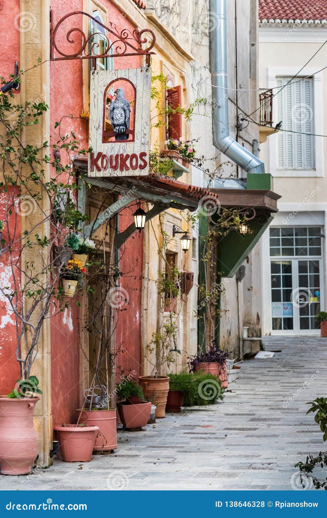 The Traditional Taverna Koukos in the Waterfront of Pylos, Greece ...
