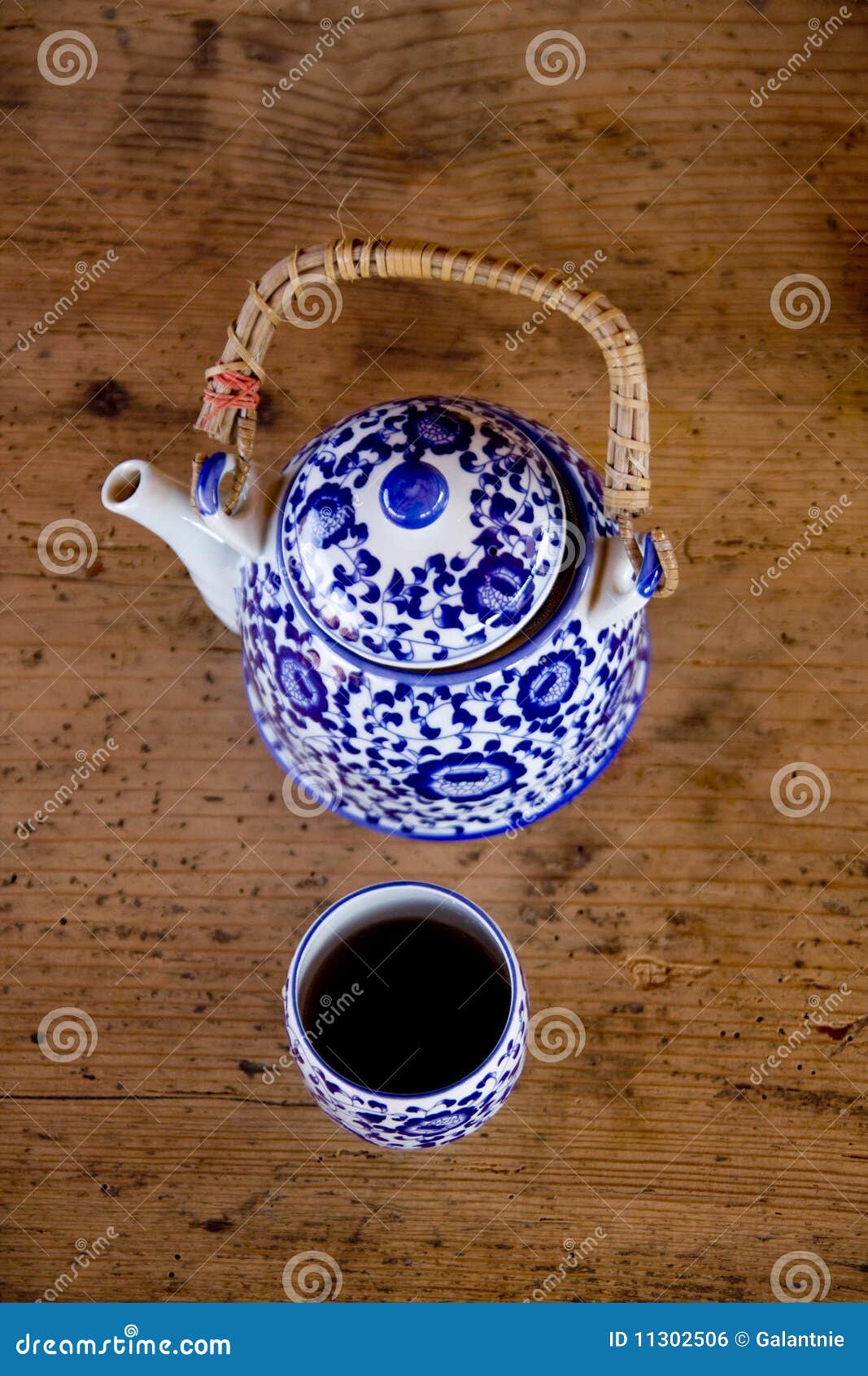 Traditional tea stock photo. Image of wooden, table, wood - 11302506