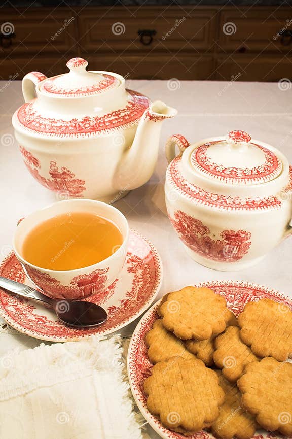 Traditional tea time stock photo. Image of spoon, pile - 4887778