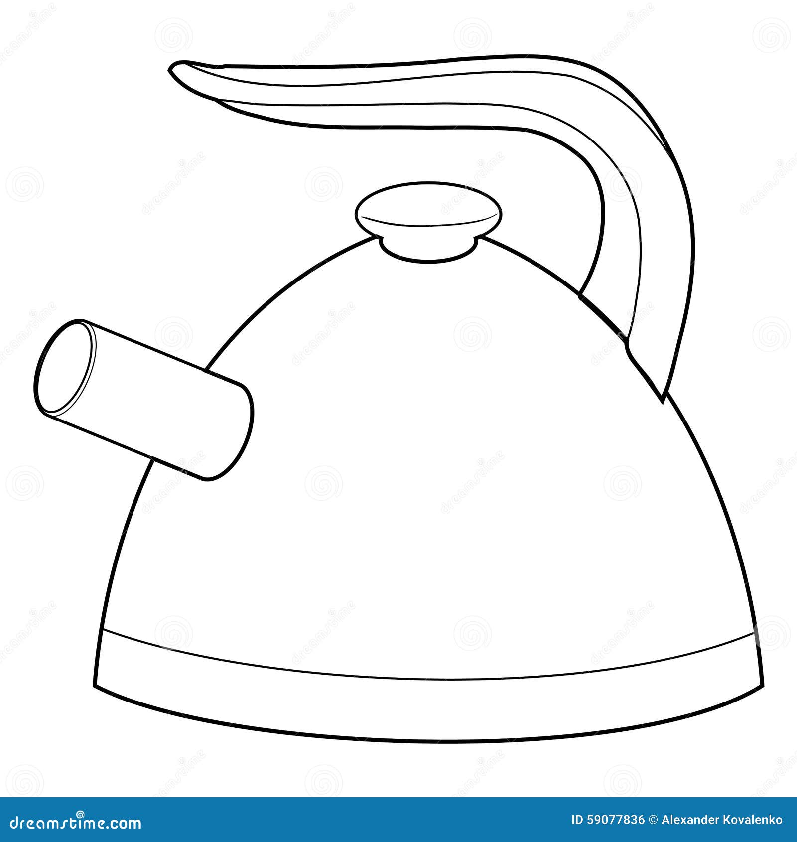 Traditional teapot stock illustration. Illustration of icons - 59077836
