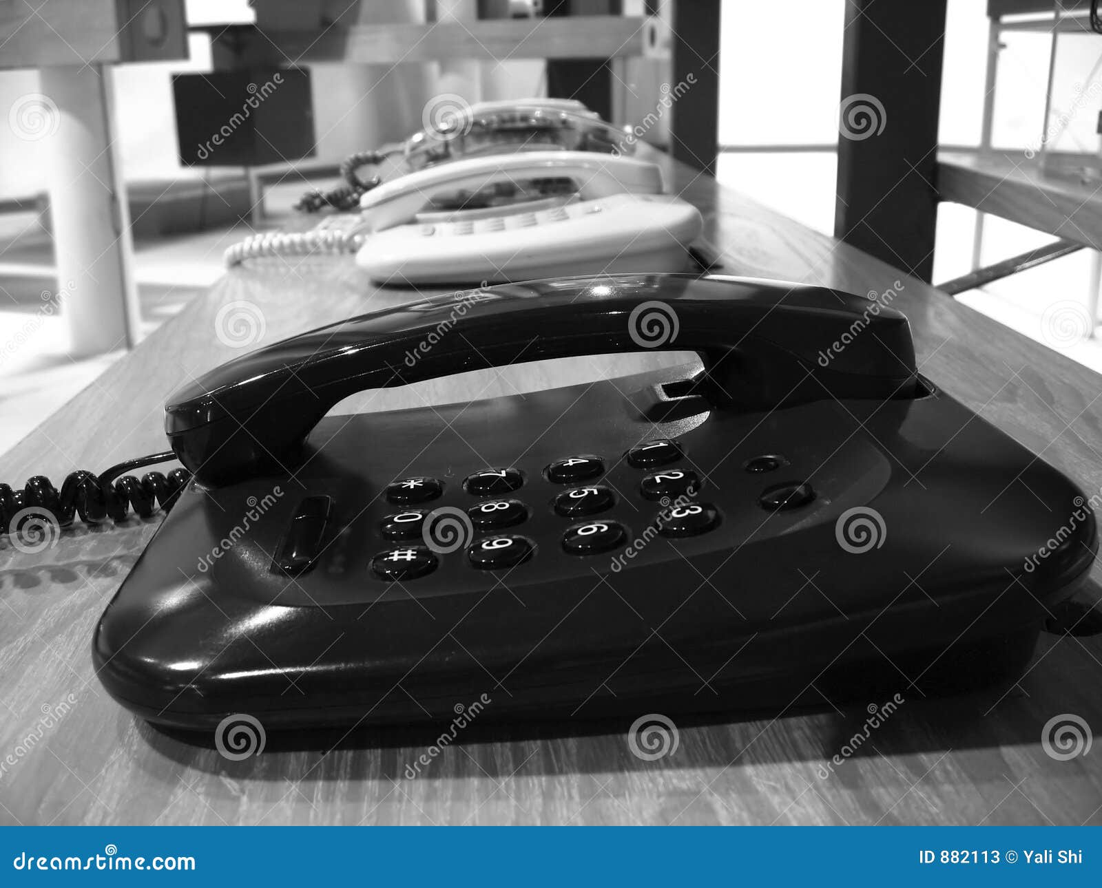 Traditional Telephones stock image. Image of fixed, wood - 882113