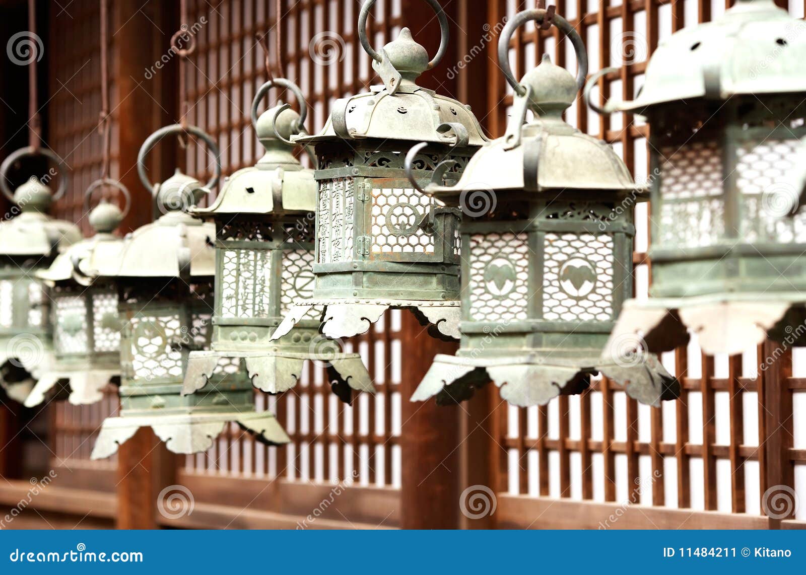 Traditional Temple Lanterns Stock Image - Image of buddhism, lantern ...