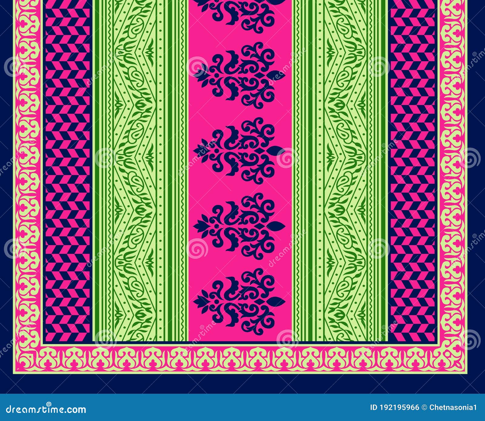 Traditional Textile Colorful Saree Design Decorative Pattern Background ...