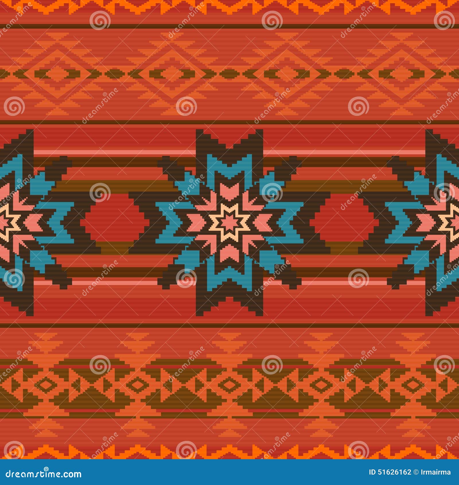 Traditional Textile Pattern in Ethnic Style Stock Vector - Illustration ...