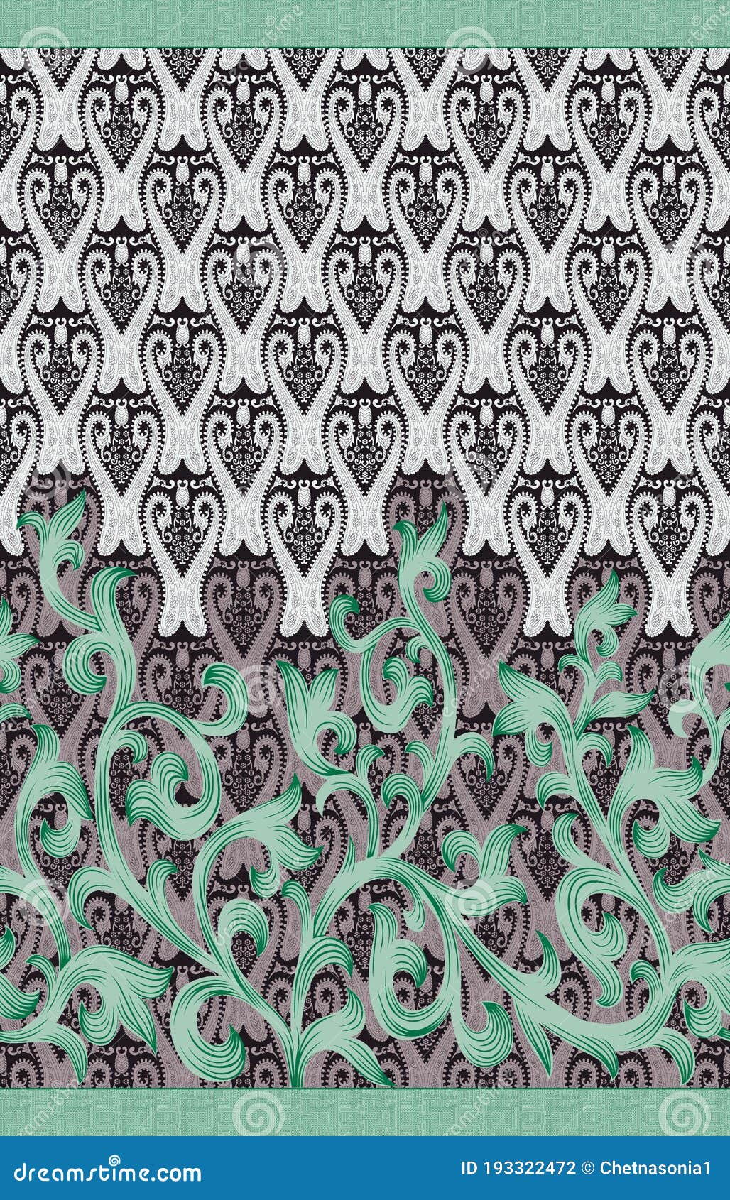 Traditional Textile Saree Design Decorative Pattern Background Stock ...