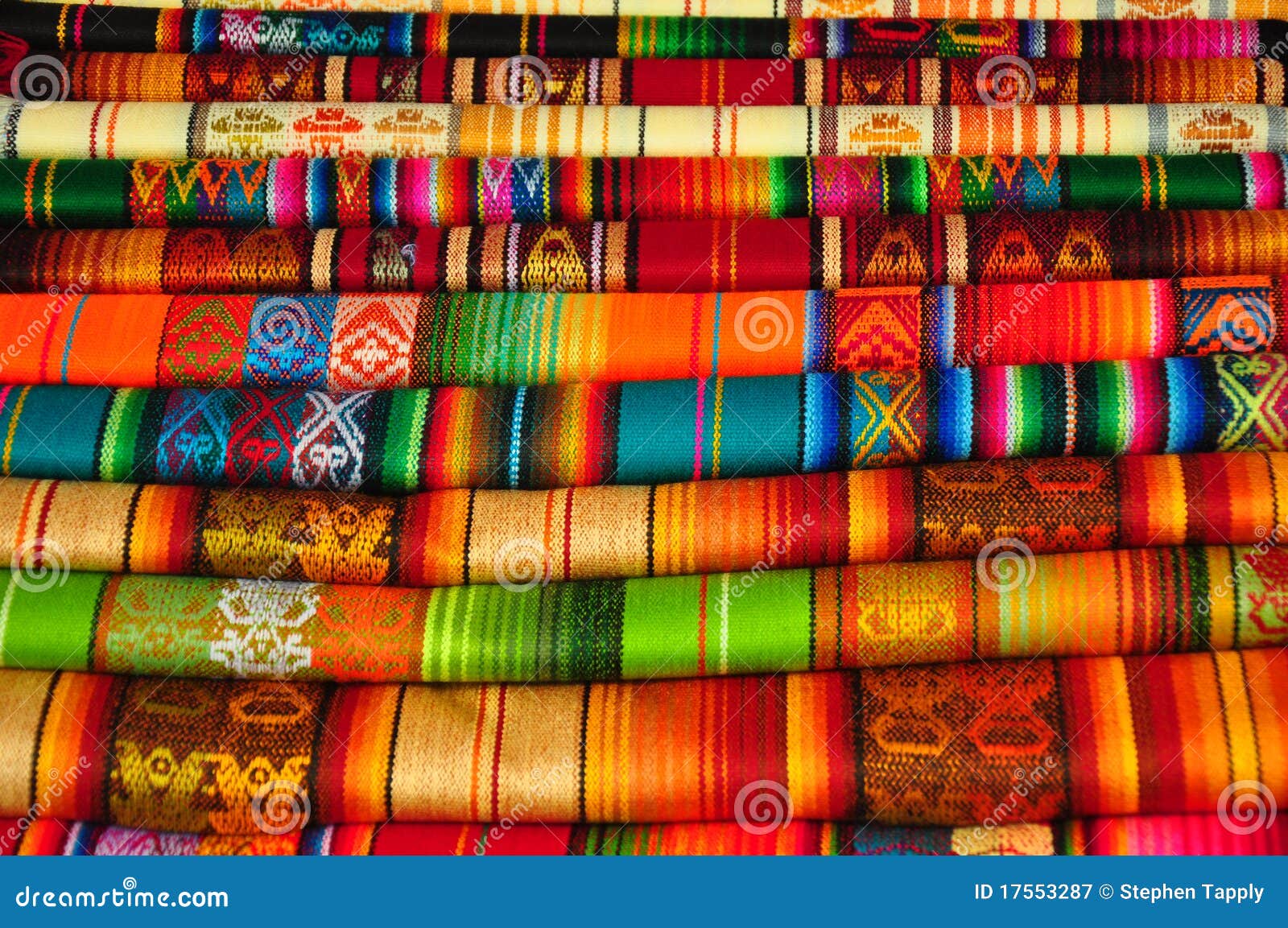 Traditional Textiles stock image. Image of market, artisan - 17553287