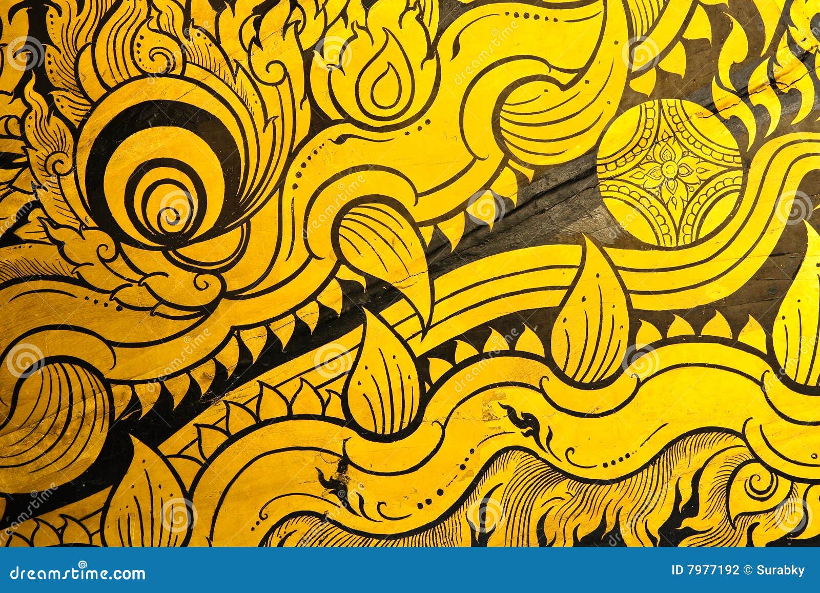 Traditional Thai Art Stock Photography - Image: 7977192