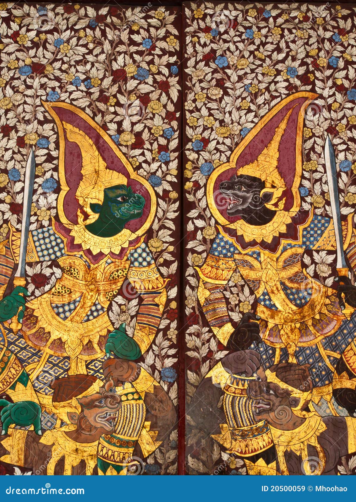 Traditional Thai Art/paintings Royalty Free Stock Images - Image: 20500059