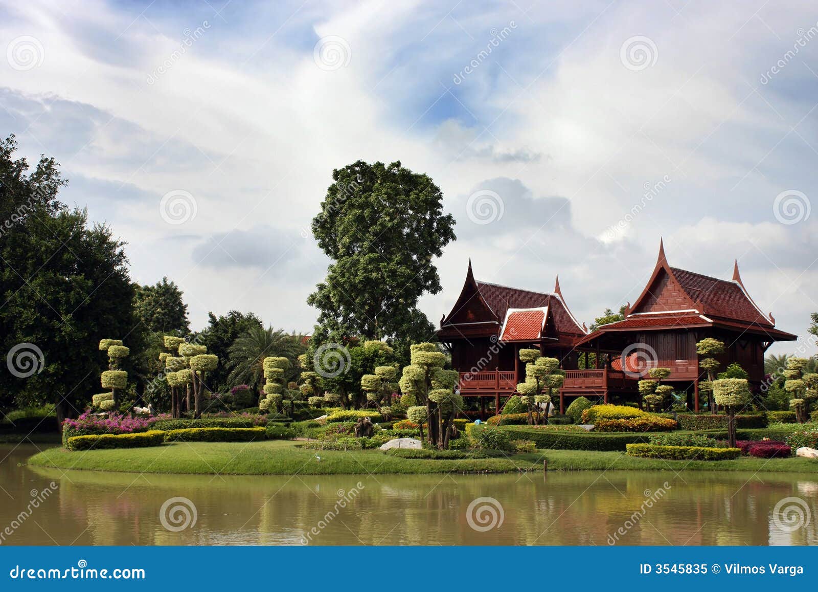 Traditional thai building stock image. Image of orient - 3545835