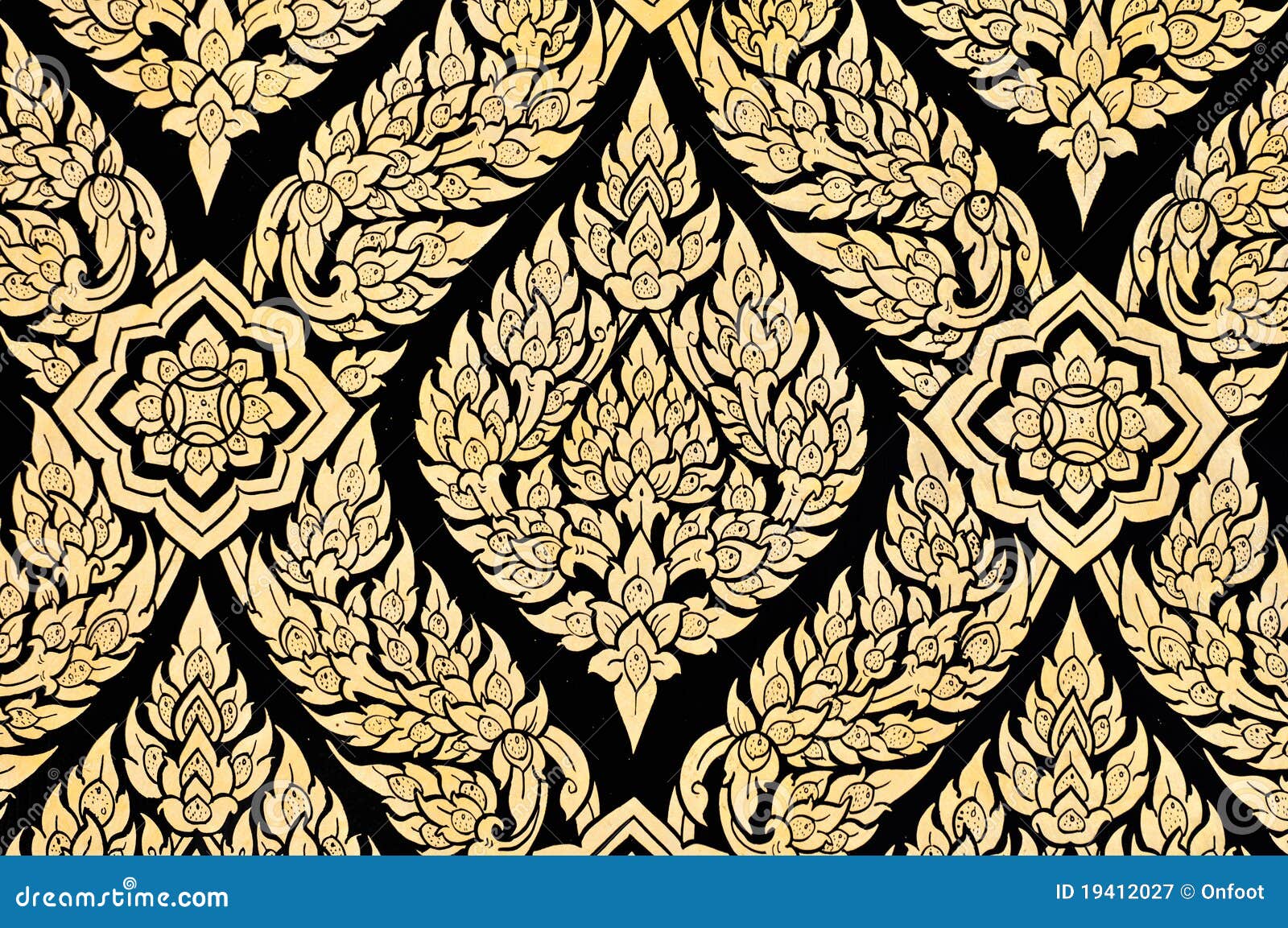 Traditional Thai design stock image. Image of symetric - 19412027